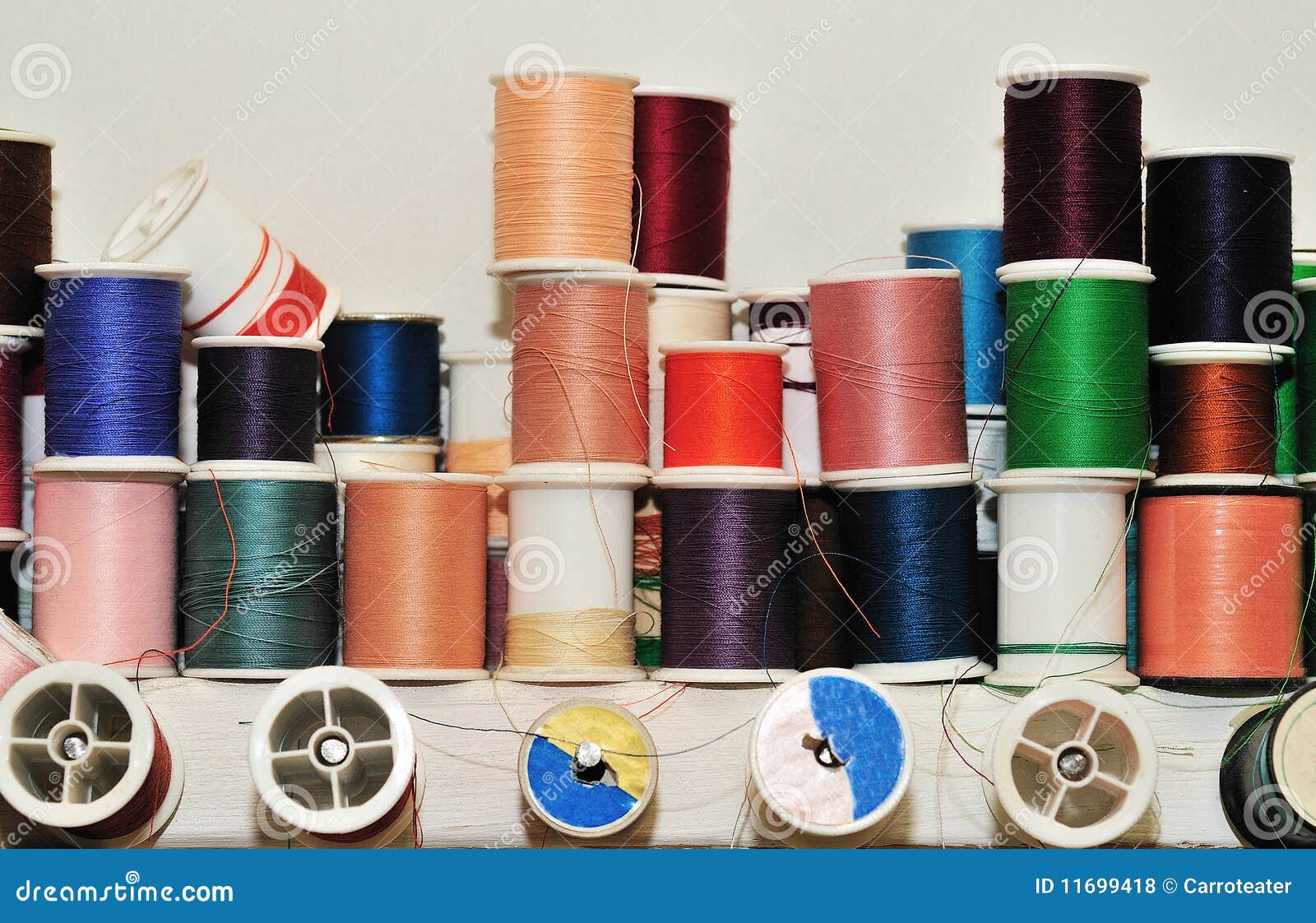 Spools of thread stock photo. Image of blue, craft, product - 11699418