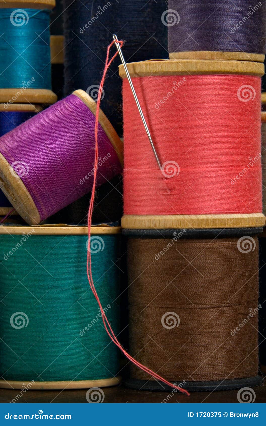 Spools of Thread stock image. Image of stack, artistic - 1720375
