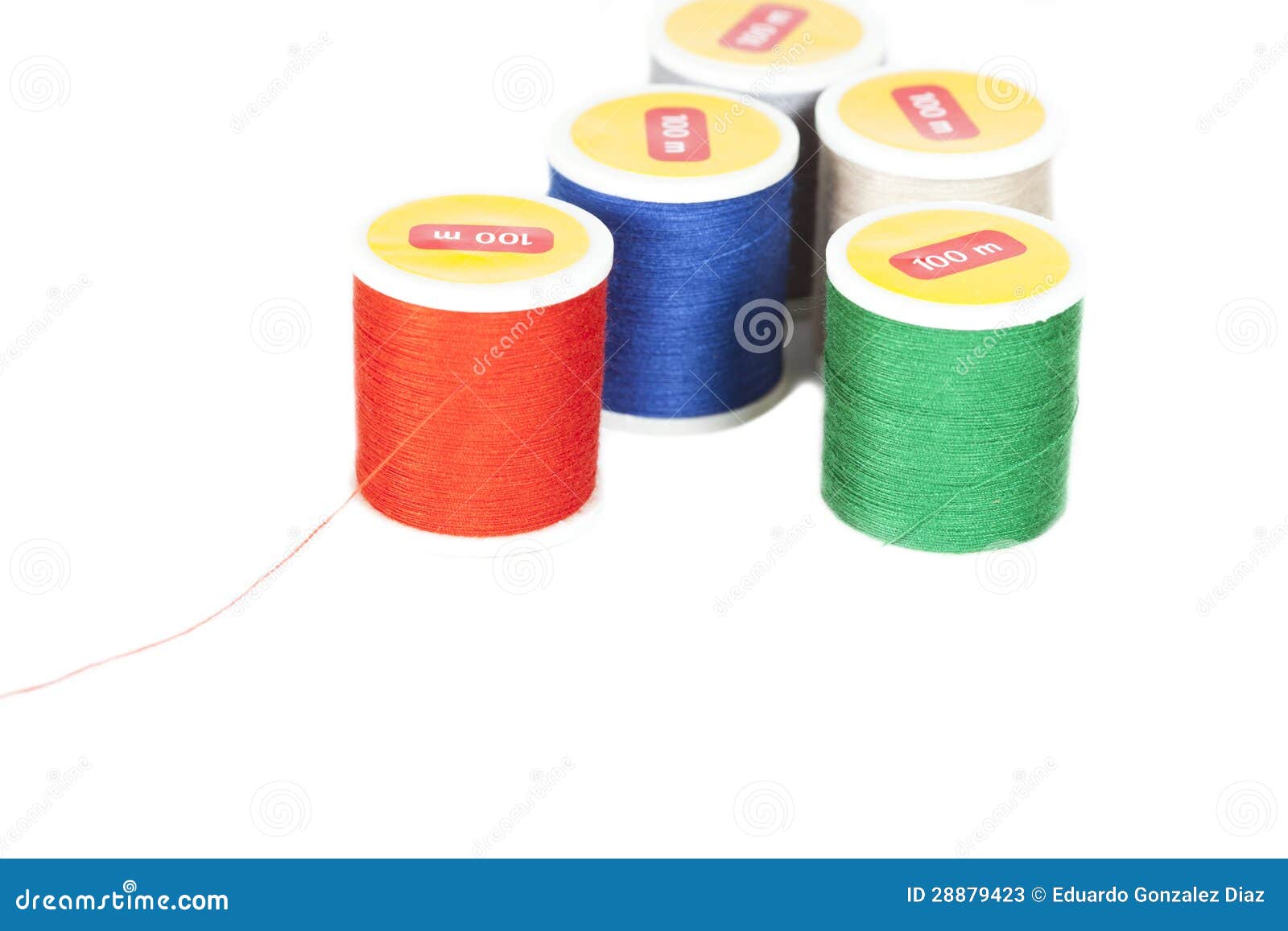 Spools of thread stock image. Image of sewing, industrial - 28879423