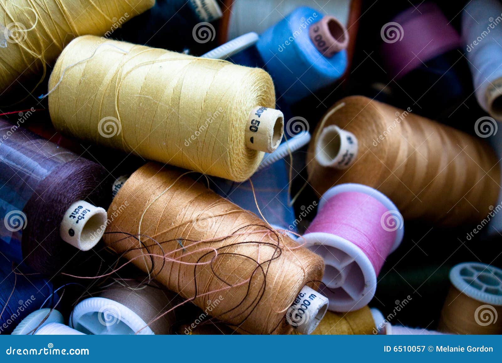 Spools of Thread stock image. Image of craft, crafts, tailoress - 6510057