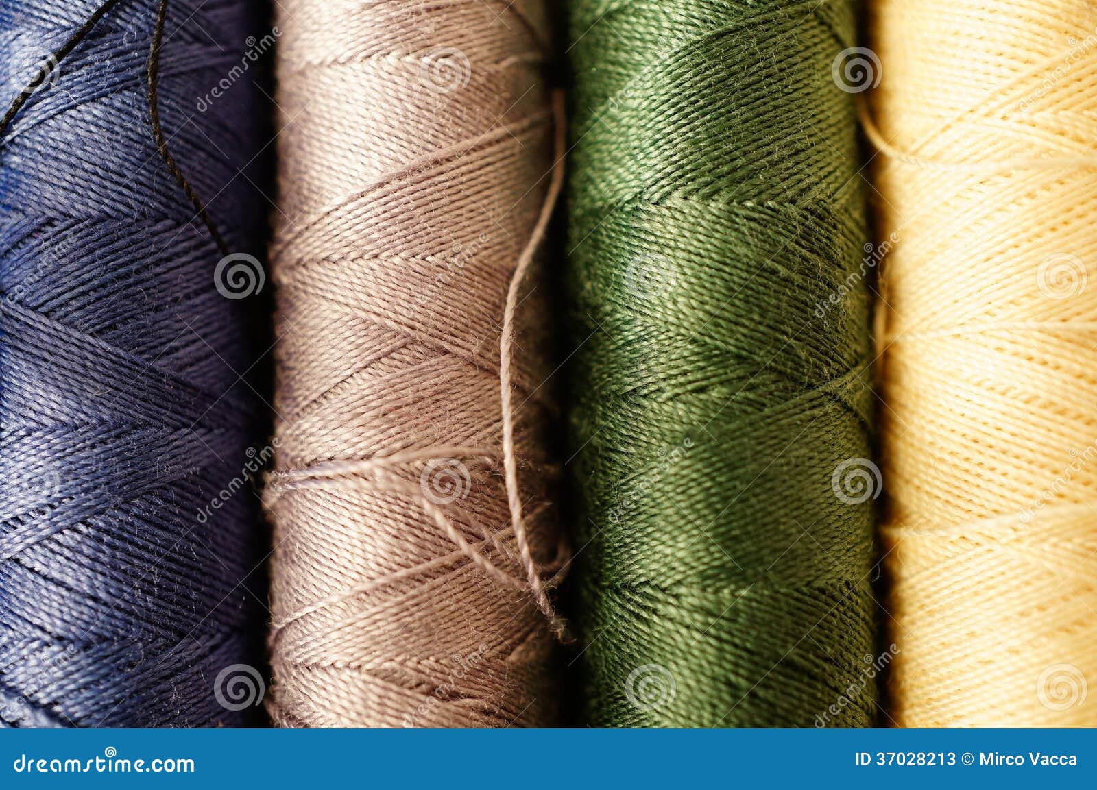 Spools of thread stock image. Image of spools, grass - 37028213