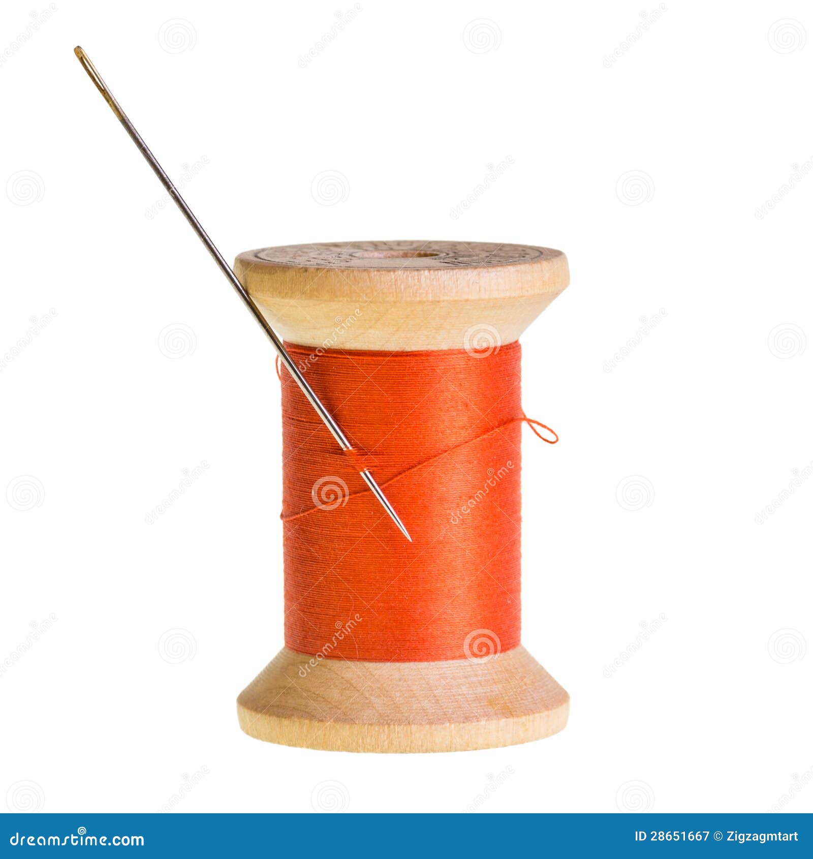 Spools of Thread Isolated on White Stock Image - Image of wooden ...