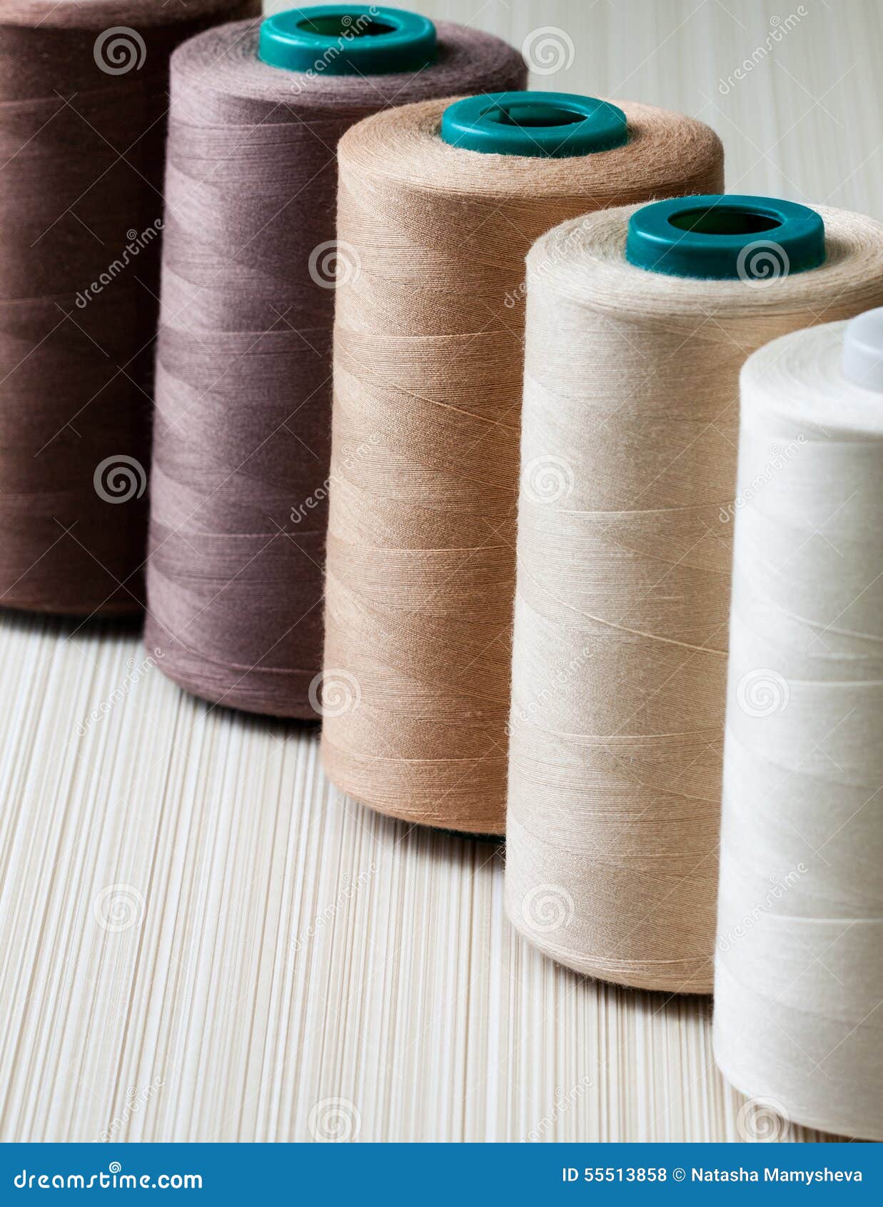 Spools of thread stock photo. Image of hobby, sewing - 55513858