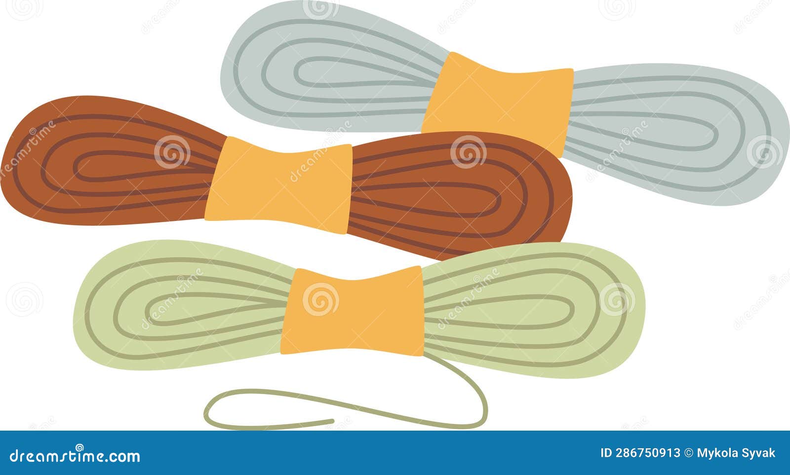 Spools of Thread stock vector. Illustration of sewing - 286750913