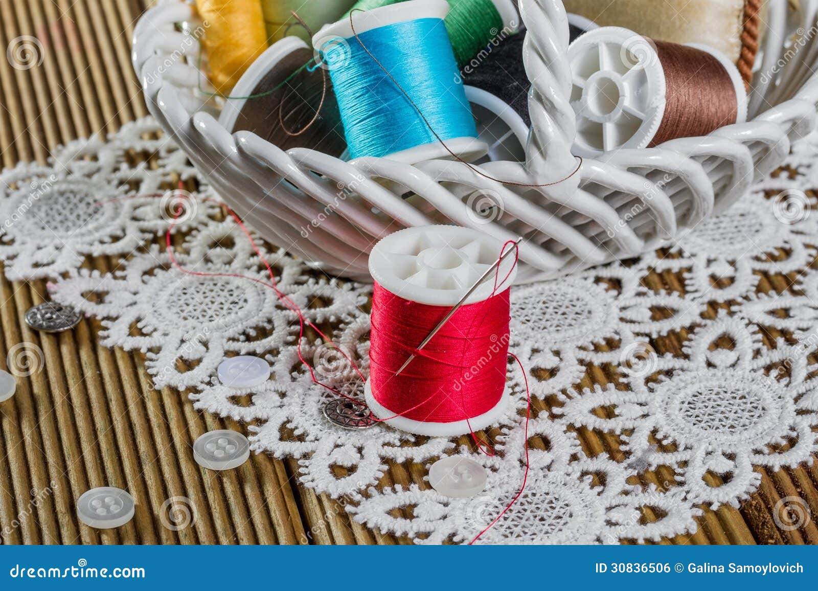 Spools of thread stock photo. Image of craft, abstract - 30836506