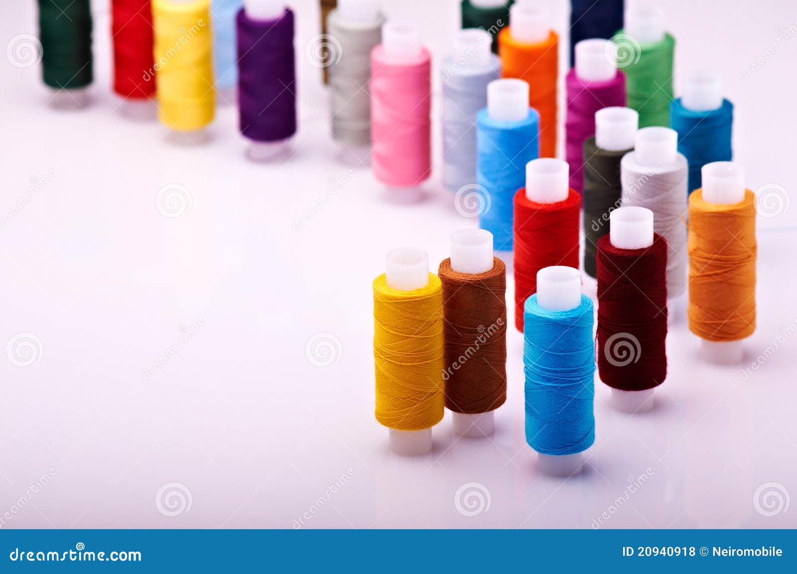 Spools of threads stock photo. Image of nylon, threads - 20940918