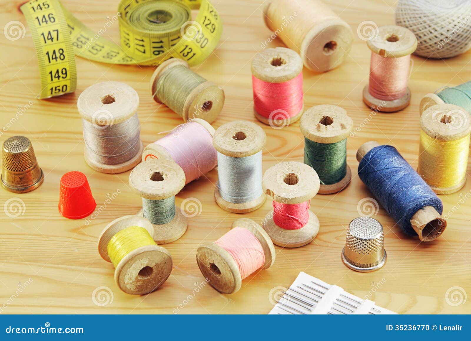 Spools of various threads stock photo. Image of reel - 35236770