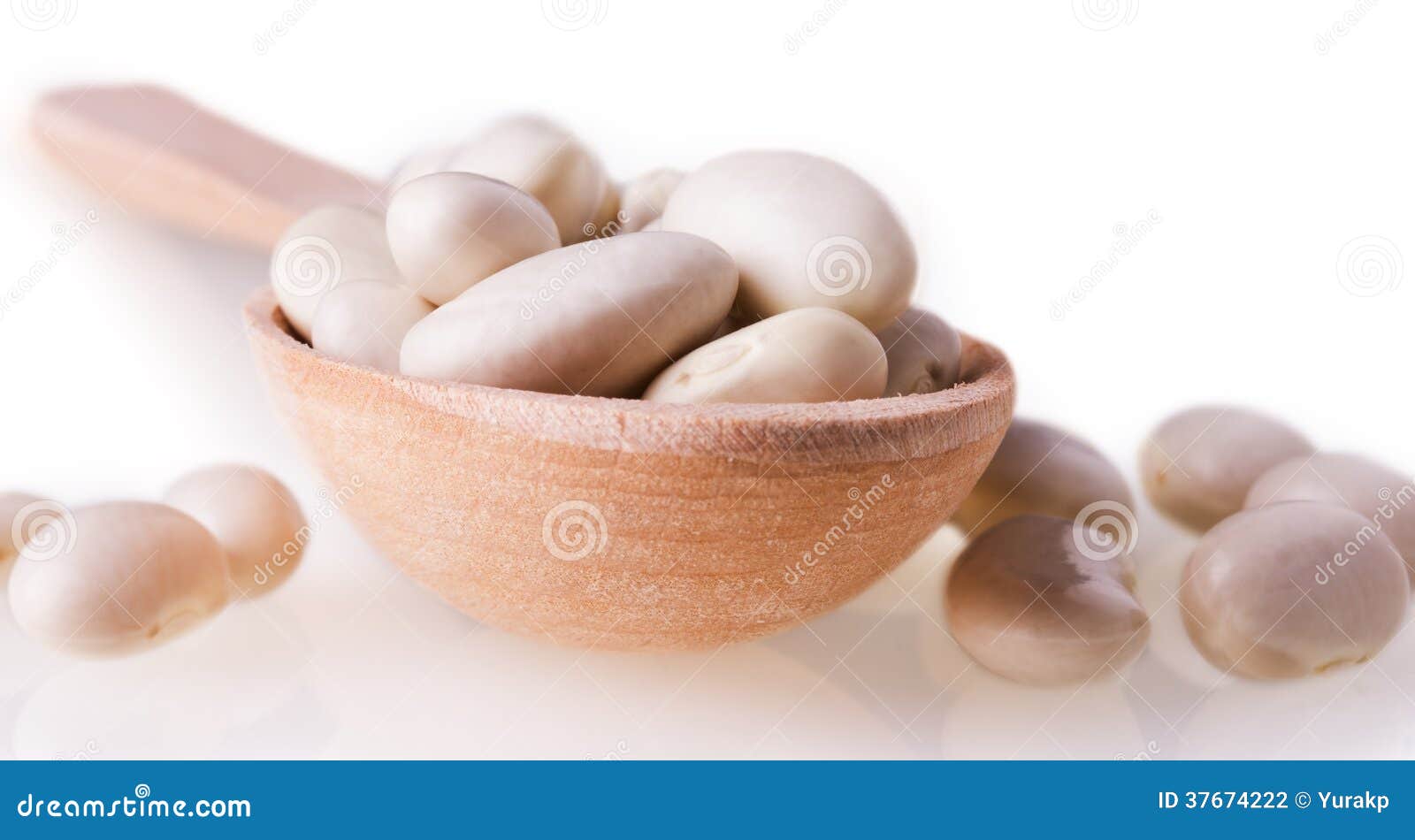 Spoon beans stock photo. Image of healthy, white, ingredient - 37674222