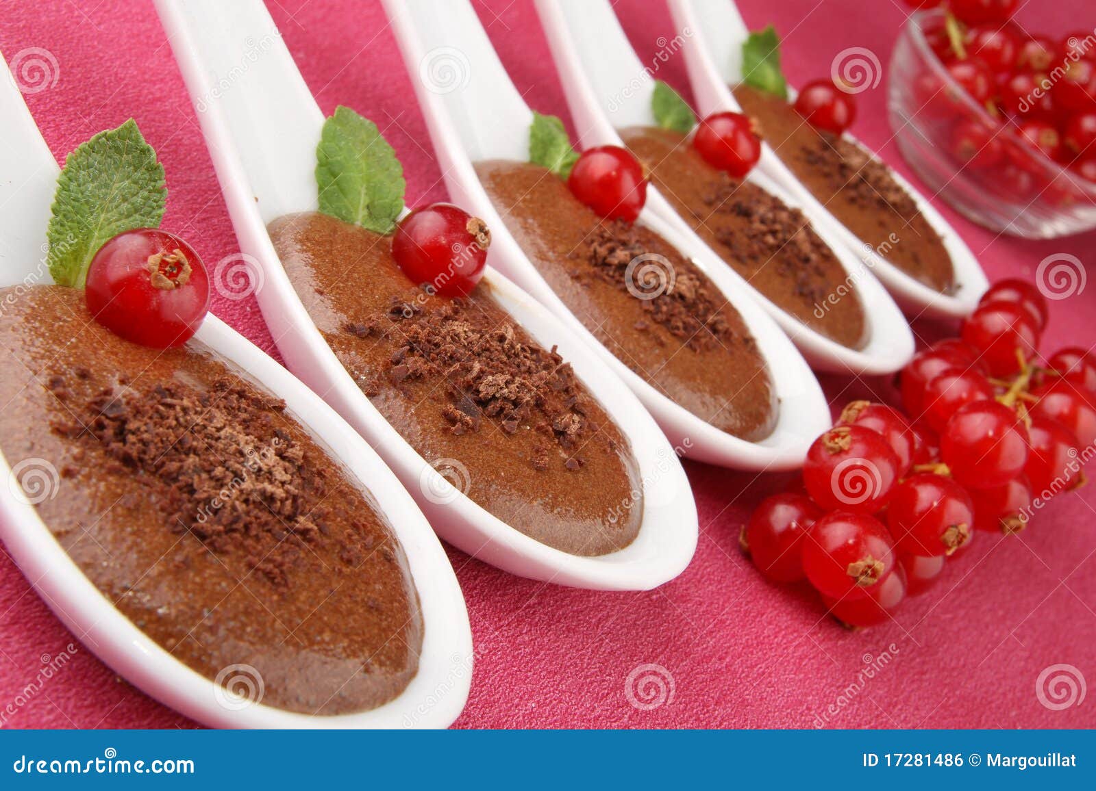 Spoon of chocolate mousse stock photo. Image of delicious - 17281486