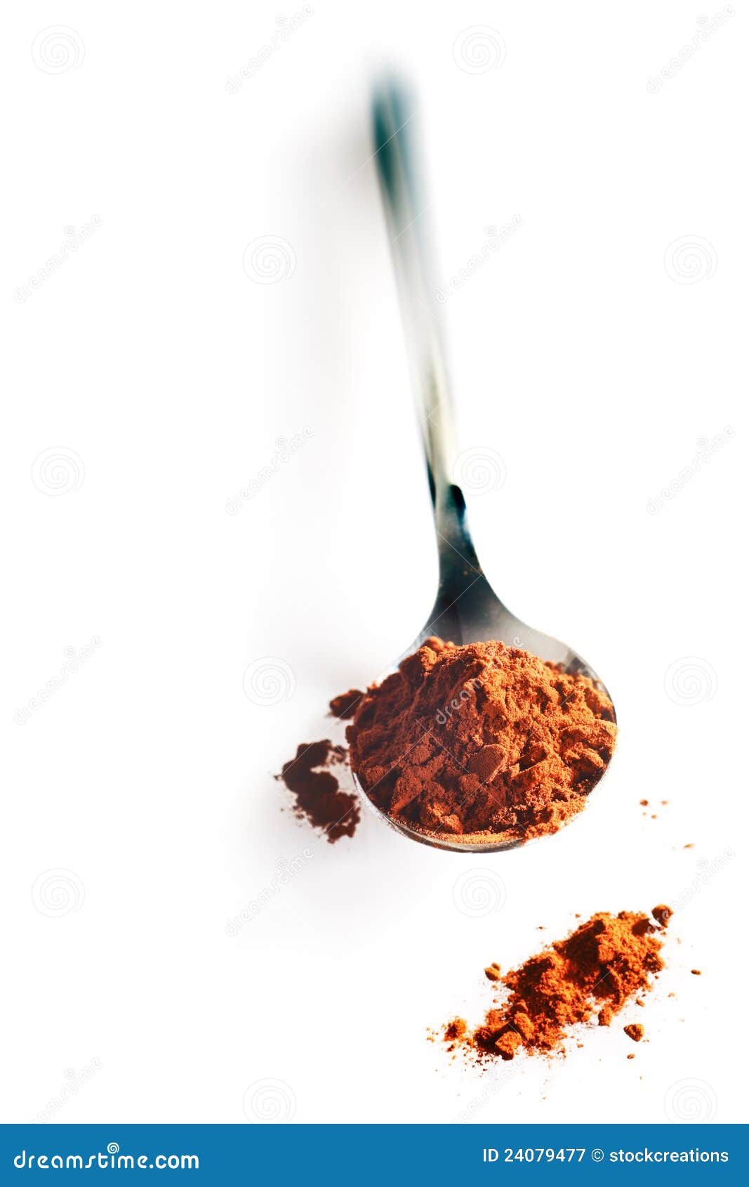 Spoon with Chocolate Powder Stock Image - Image of cafe, cocoa: 24079477