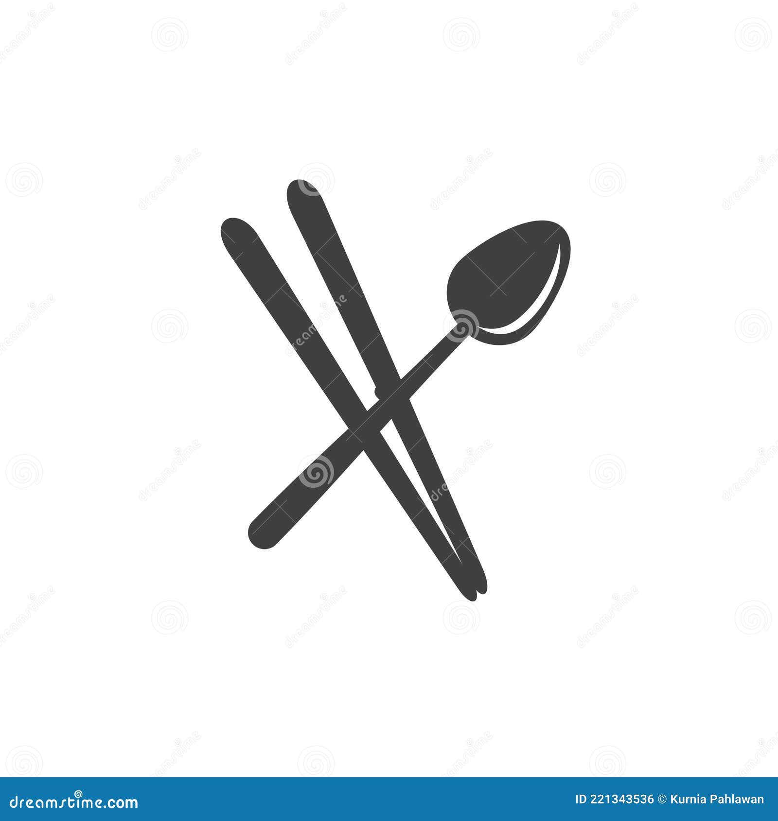 Spoon and Chop Logo , Restaurant Logo Vector Editorial Photo ...