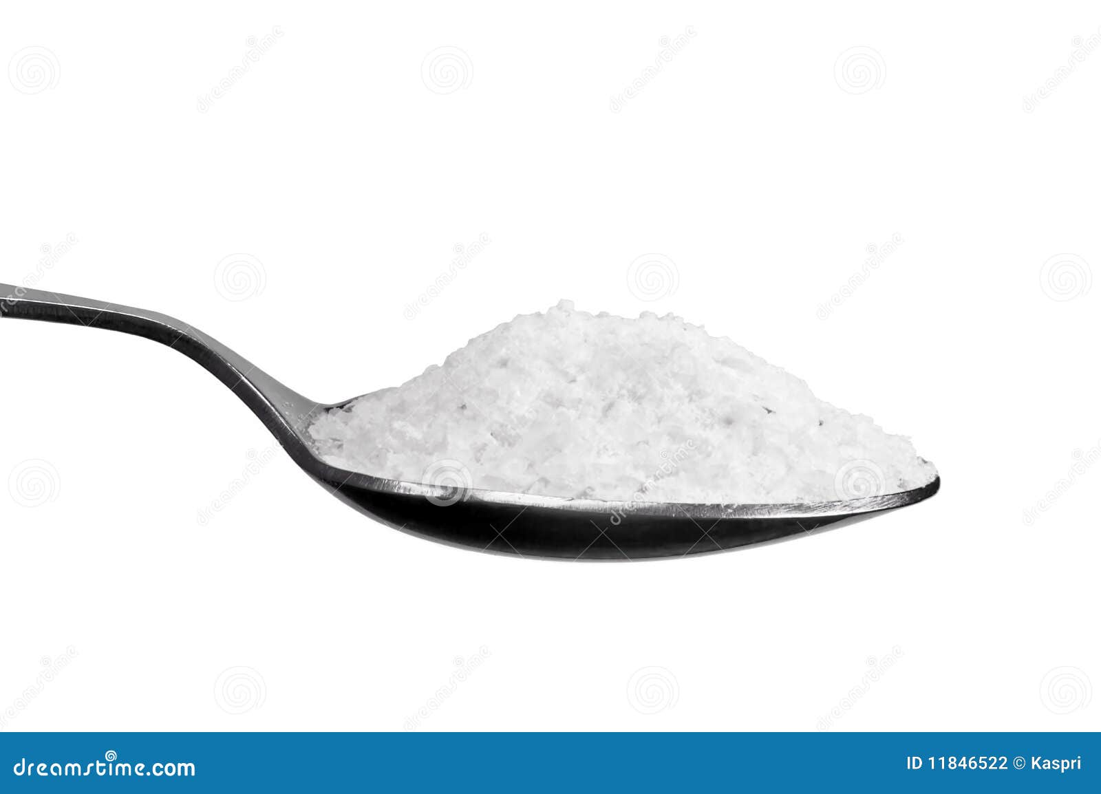 Spoon Of Coarse Salt stock photo. Image of condiment - 11846522