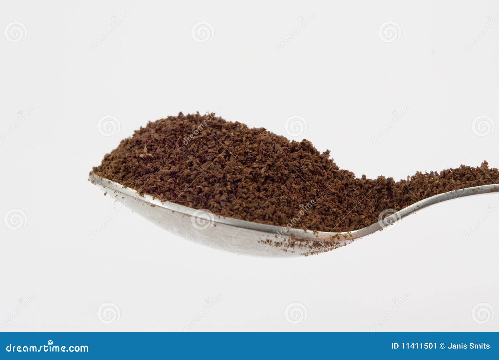 Spoon of coffee. stock image. Image of coffee, spoon - 11411501