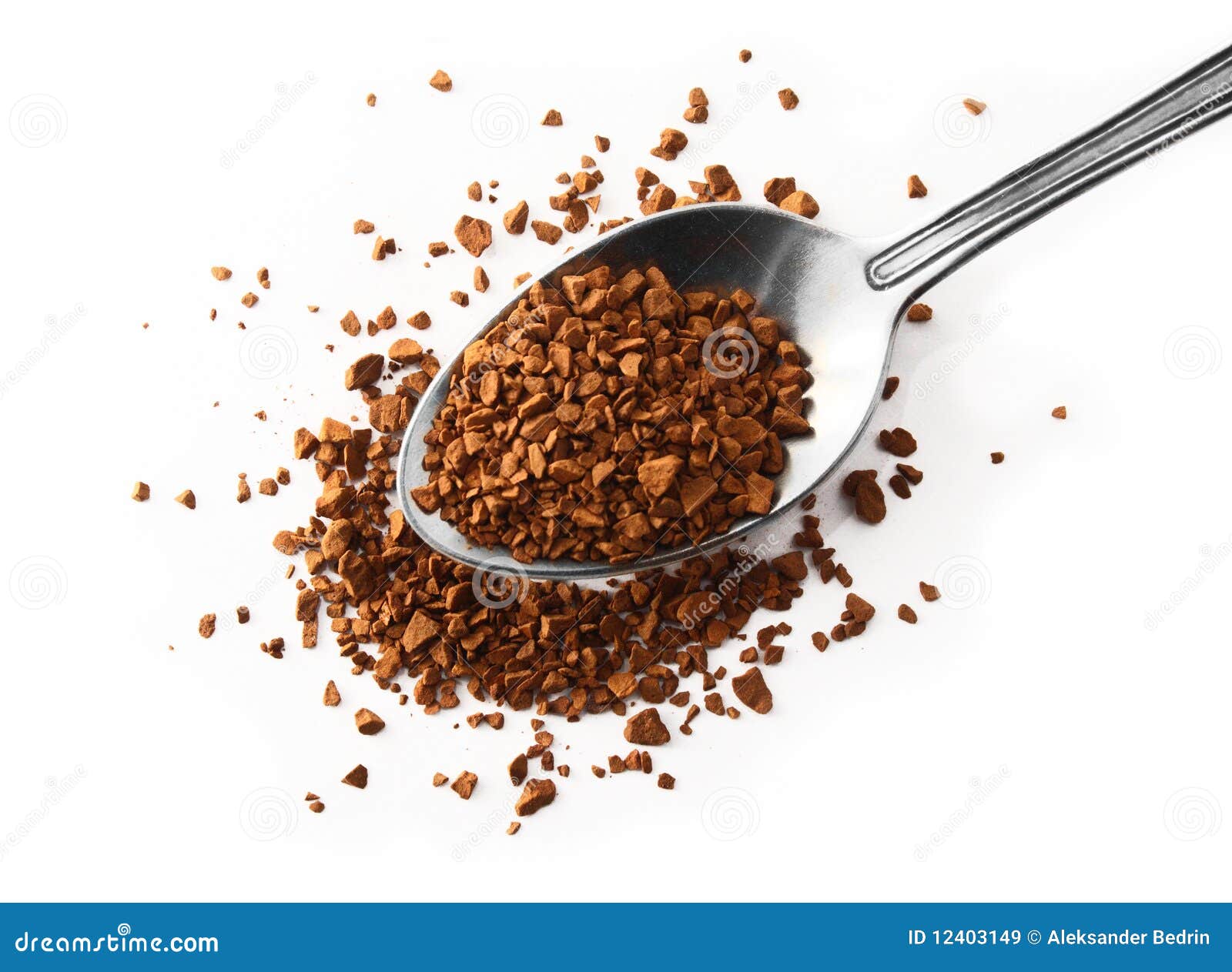 The spoon of coffee stock image. Image of break, cafe - 12403149