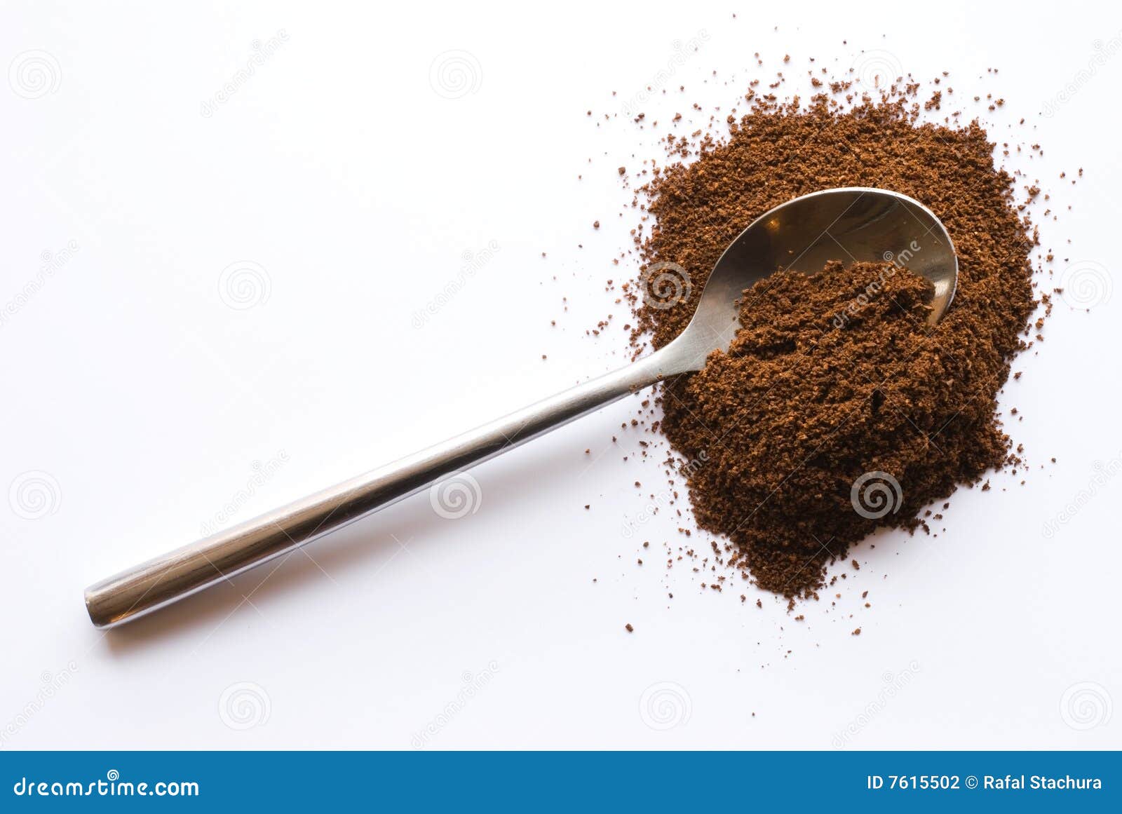 Spoon with coffee stock photo. Image of close, measuring - 7615502