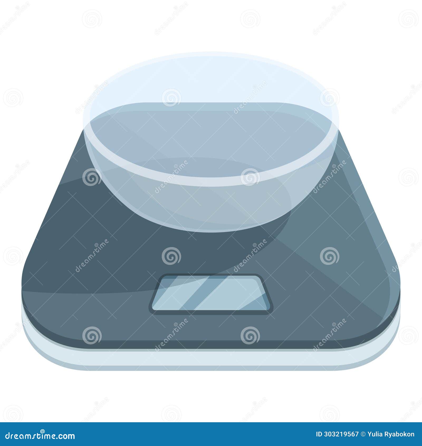 Spoon Digital Kitchen Scales Icon Cartoon Vector. Tool Comparison Stock ...