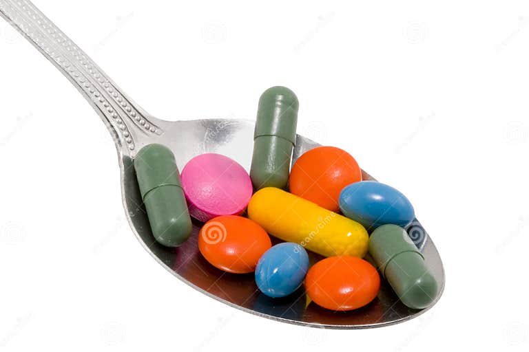 Spoon of Drugs stock photo. Image of cure, medical, spoonful - 8971668
