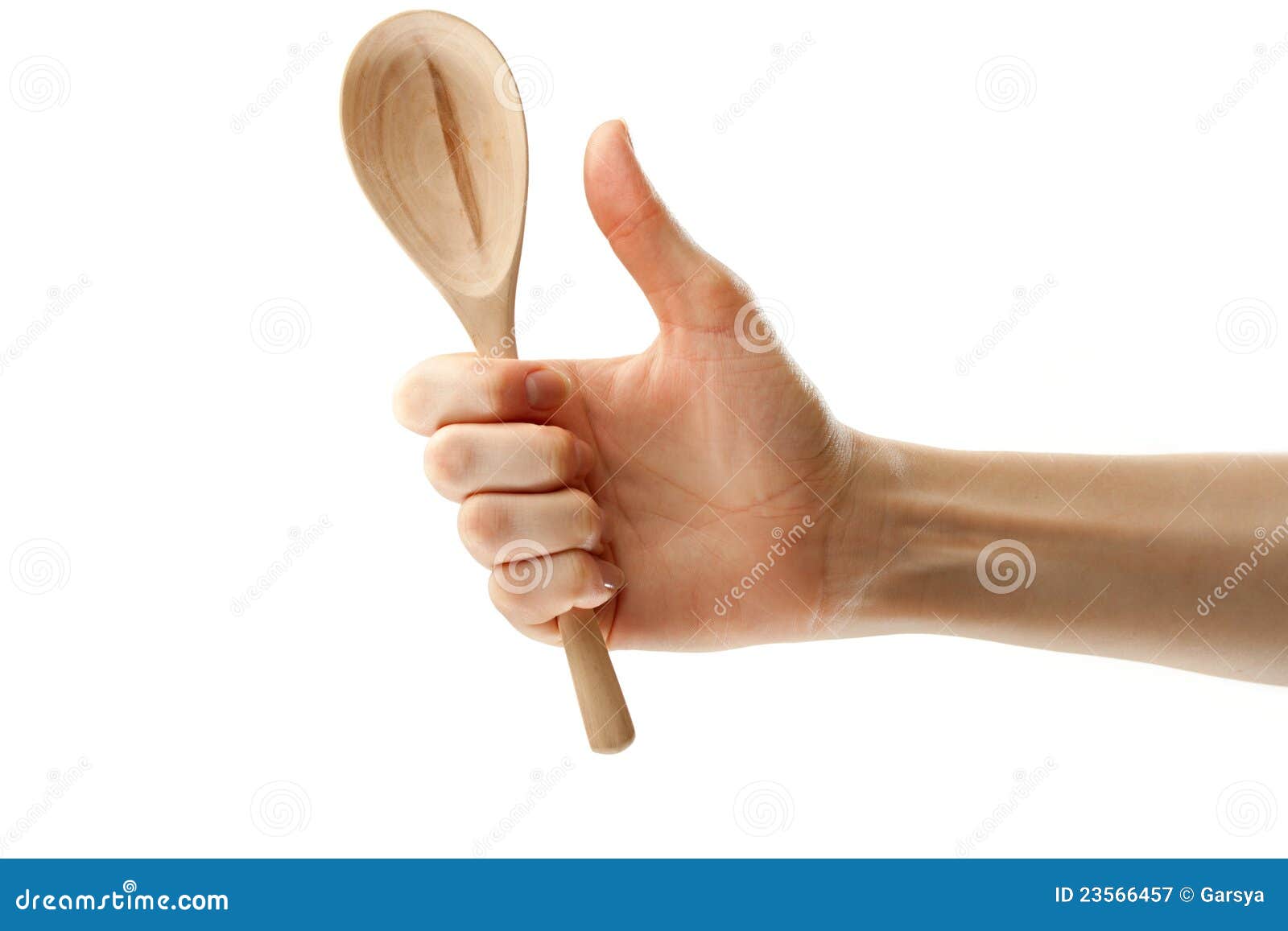 Spoon in female hand stock image. Image of kitchenware - 23566457