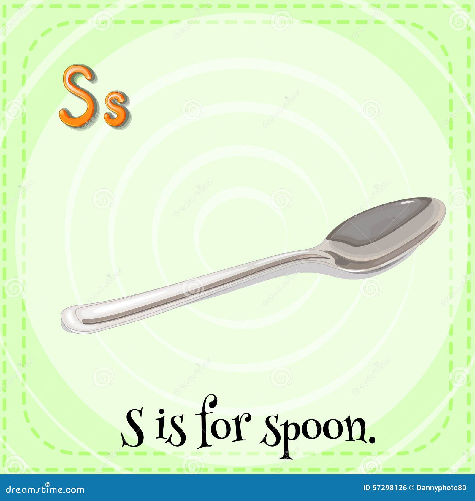 Spoon stock vector. Image of clipart, graphic, education - 57298126