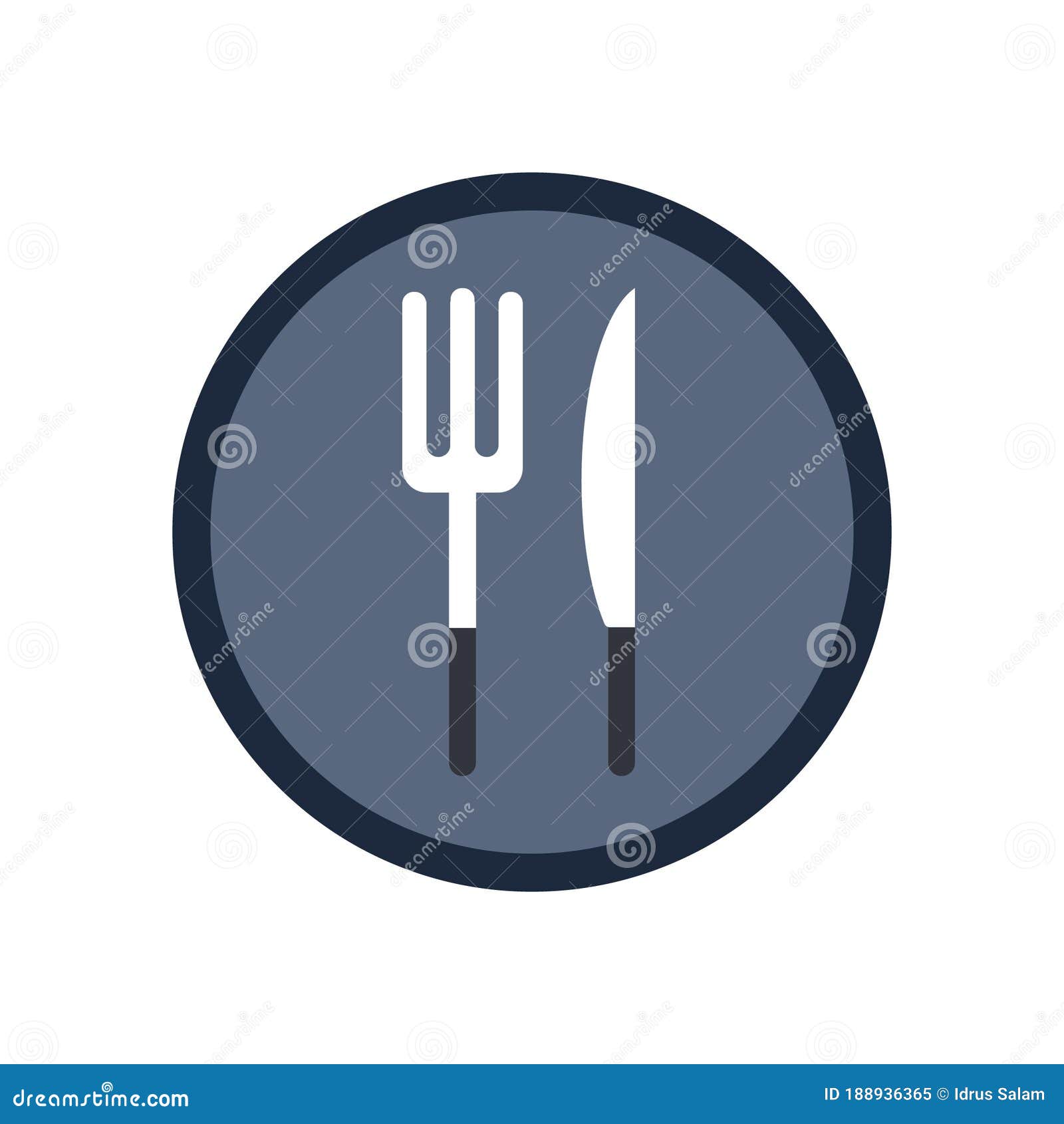 Spoon and Fork Icon. Spoon and Fork Sign Symbol. Illustration Spoon and ...