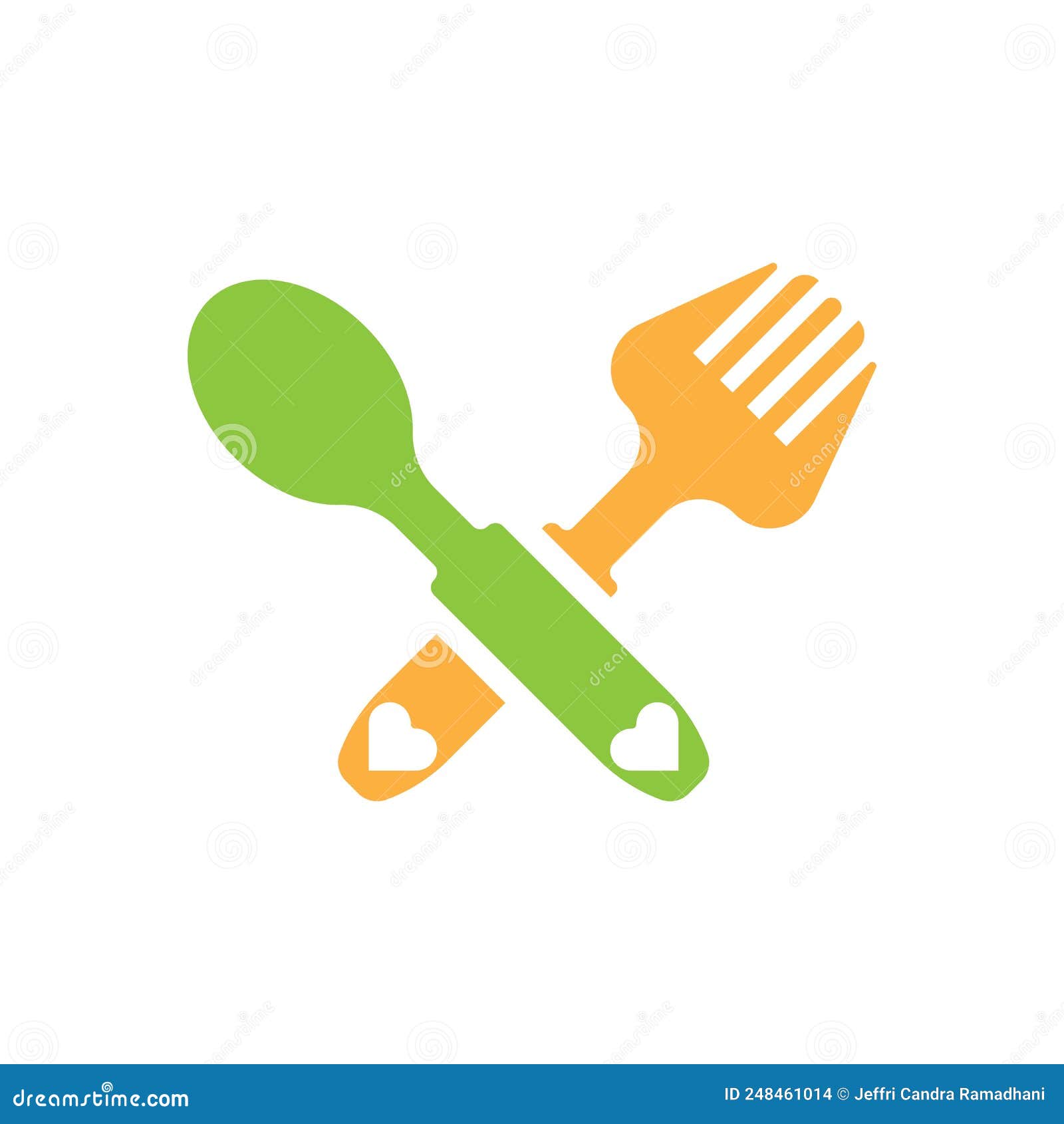 Spoon and Fork Icon Symbol Vector Stock Vector - Illustration of ...