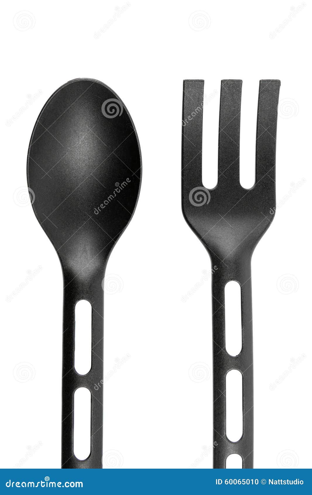 Spoon and Fork on Isolated White Stock Photo - Image of design, group ...