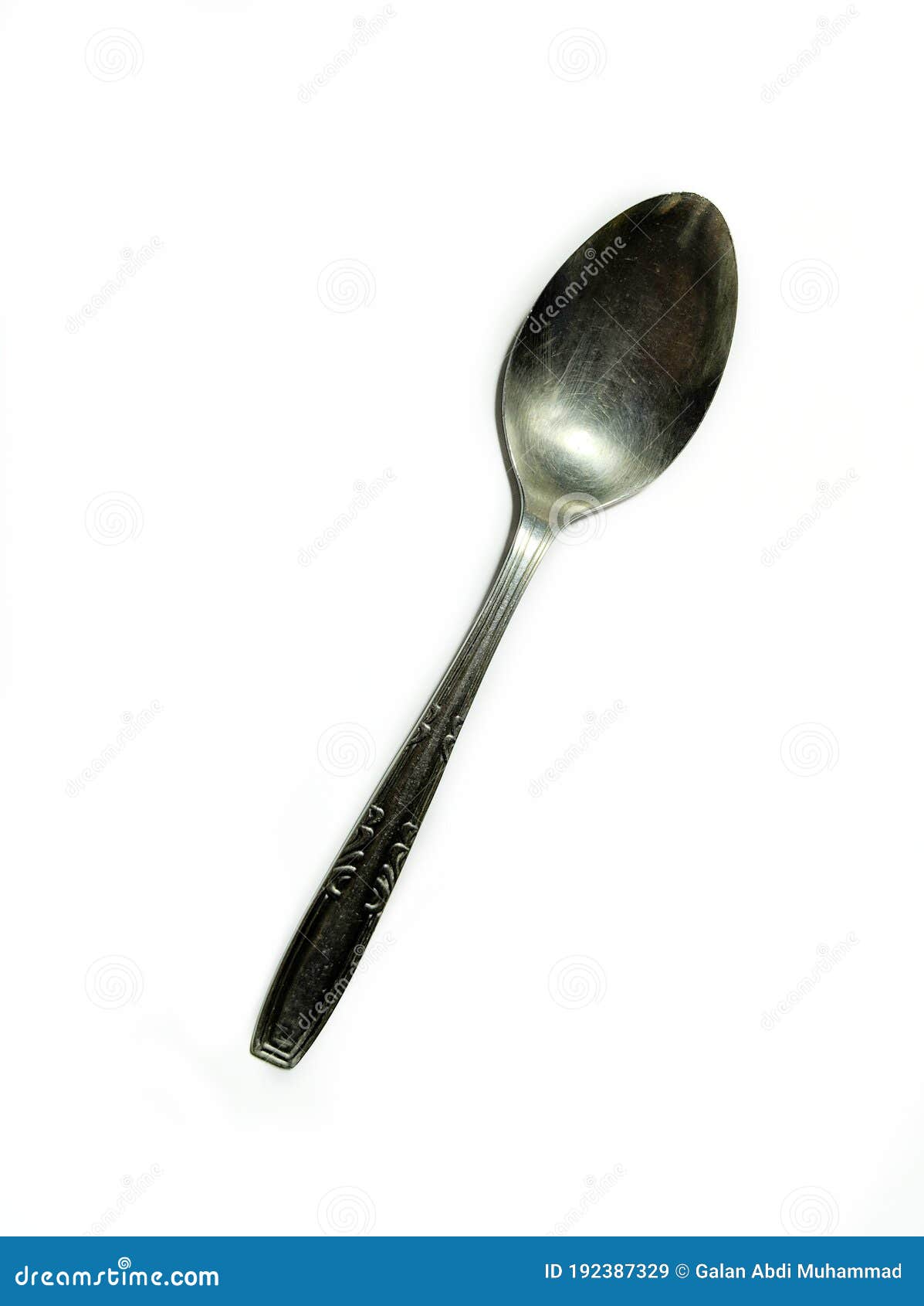 Spoon and Fork Isolated on White Stock Image - Image of breakfast ...