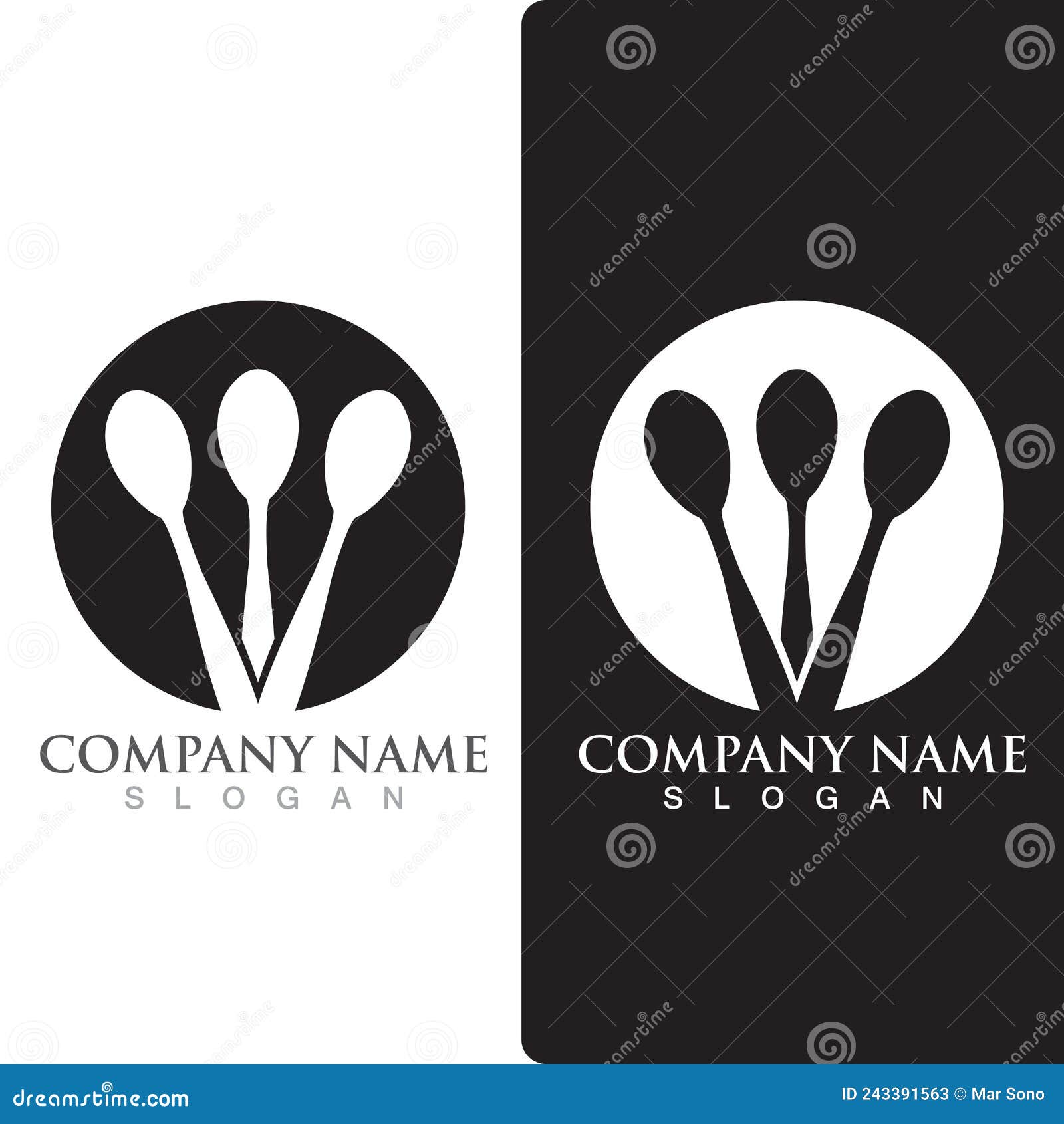 Spoon and Fork Logo and Symbol Vector Stock Vector - Illustration of ...