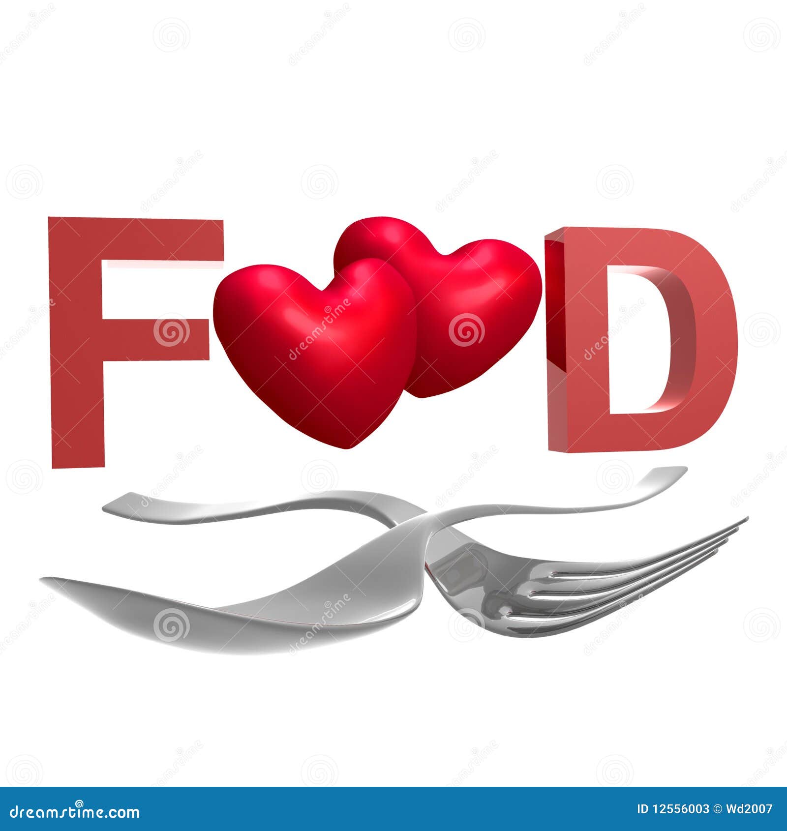 Spoon and Fork Sign for Food Lovers Stock Illustration - Illustration ...