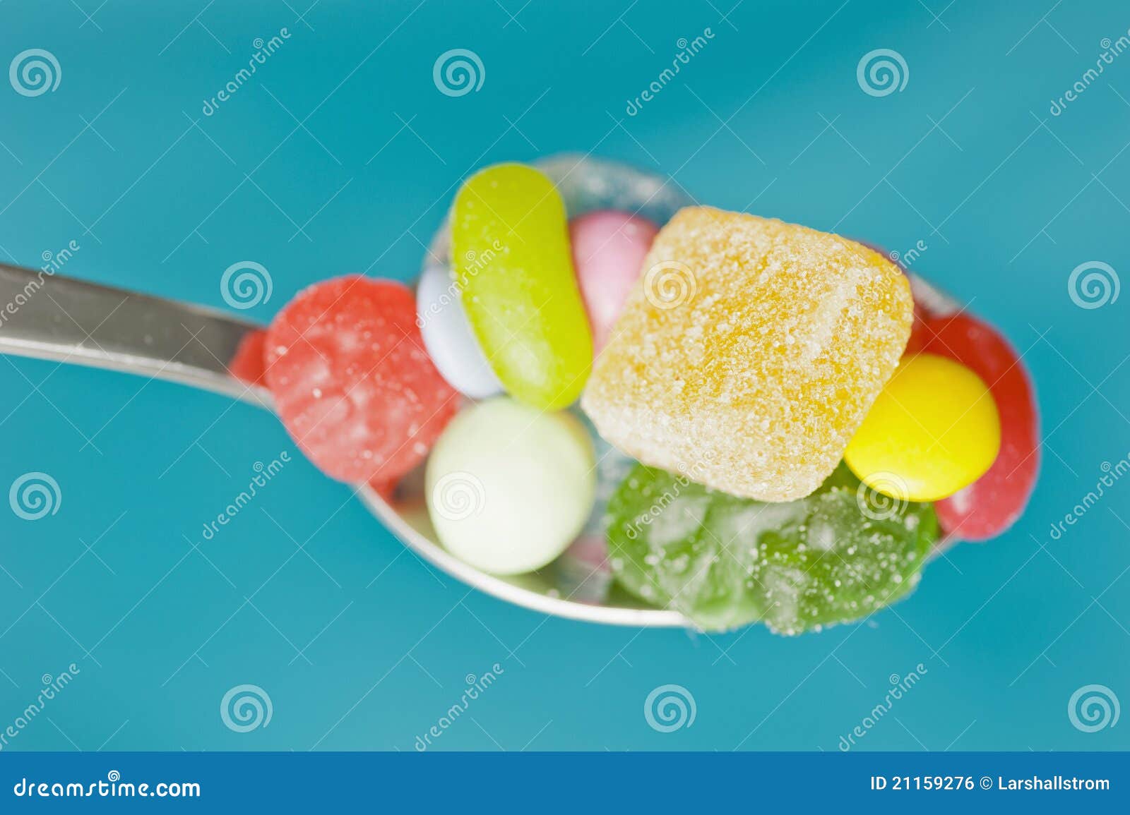 Spoon full of candy stock photo. Image of candy, confectionery - 21159276
