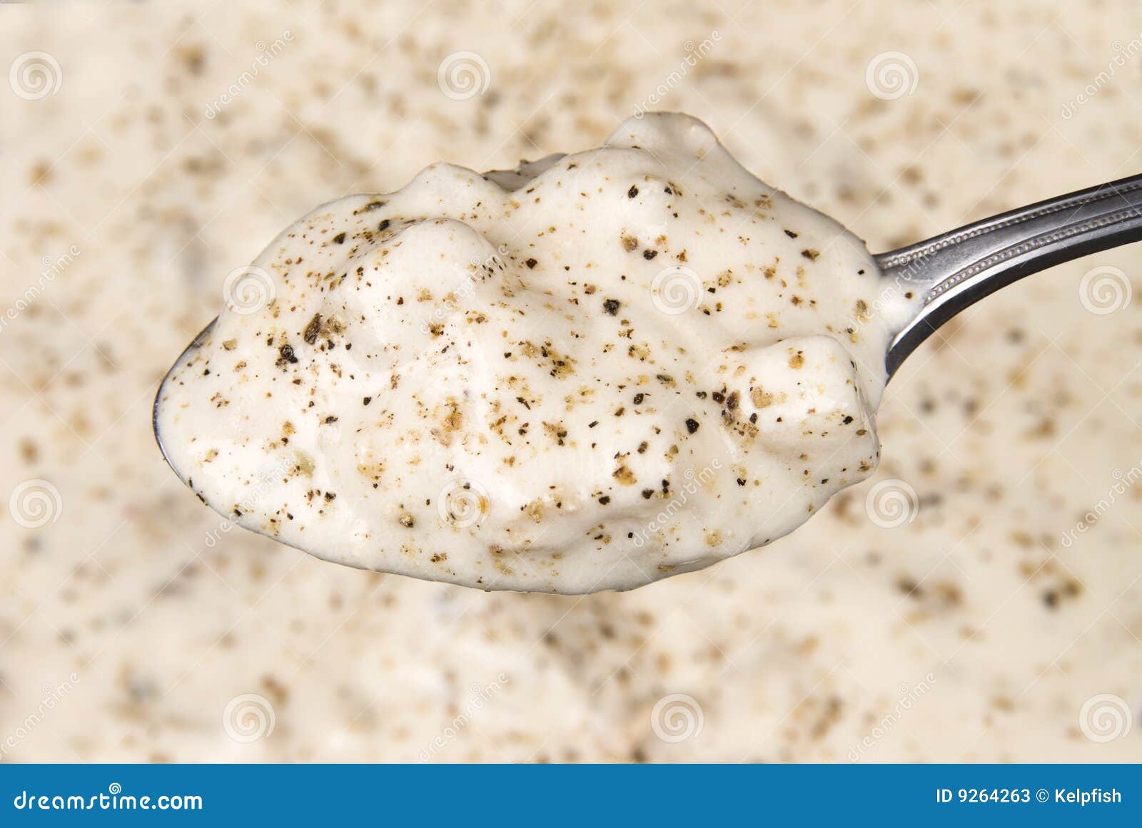 Spoon full of chowder stock image. Image of pepper, creamy - 9264263