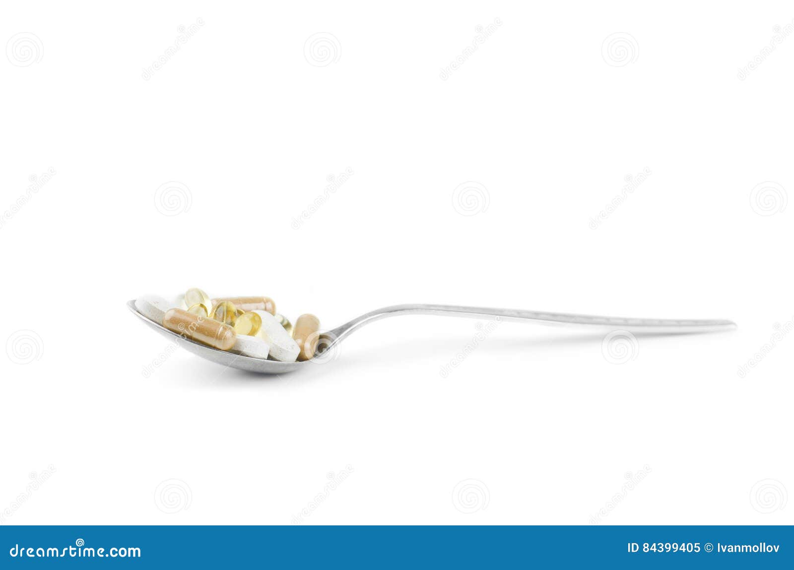 Spoon Full of Food Supplements Stock Image - Image of pharmaceutical ...