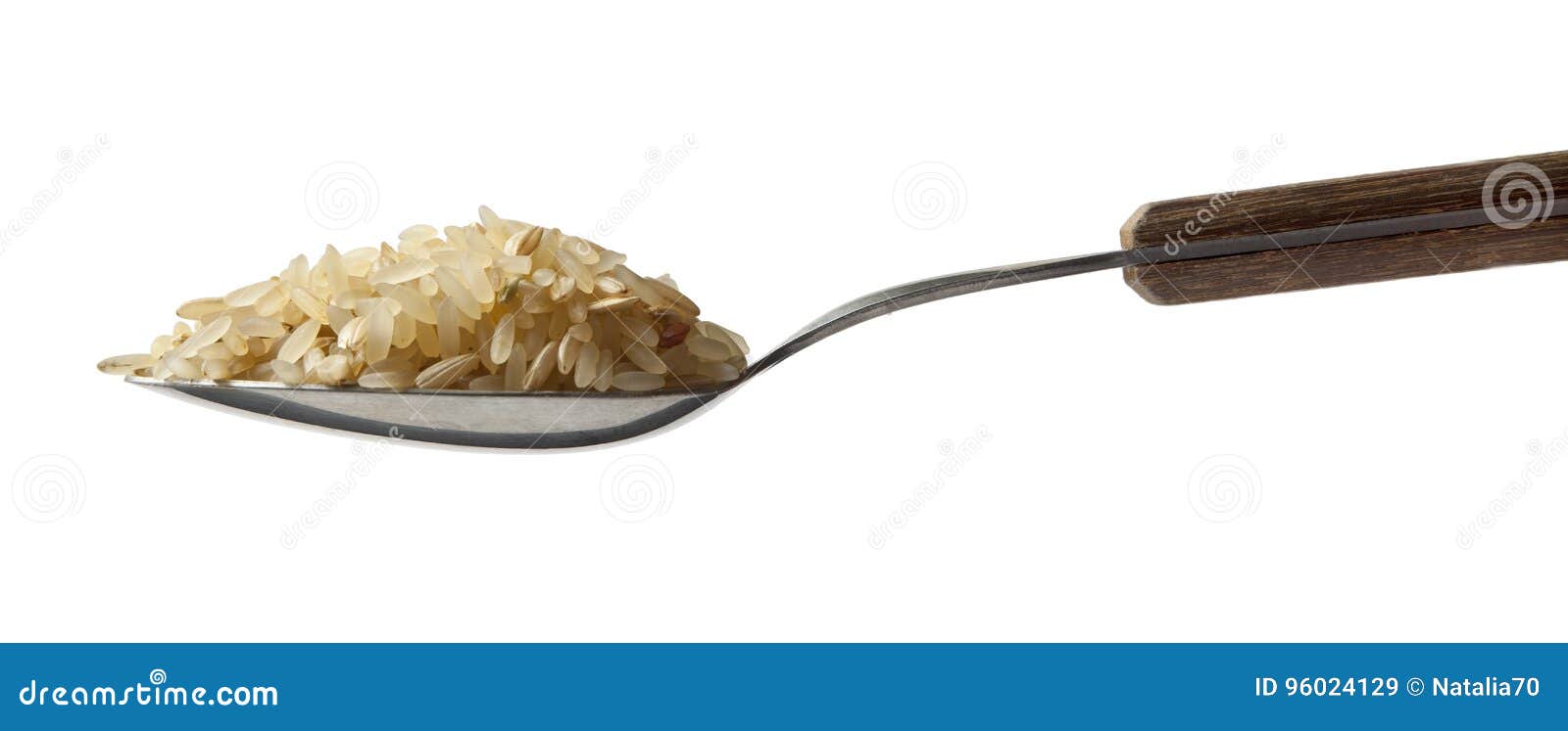 Spoon full of Rice stock image. Image of silverware, asia - 96024129