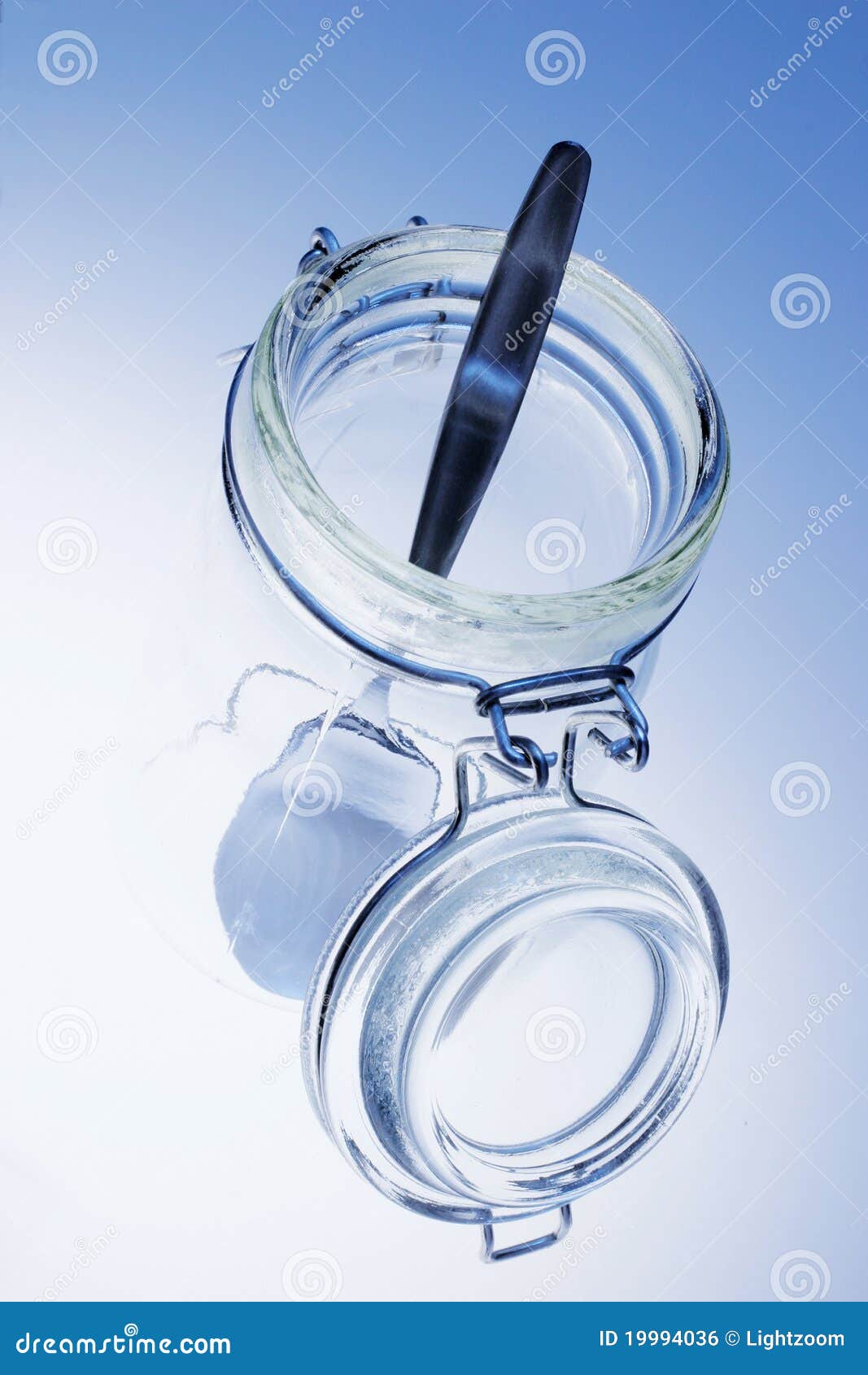 Spoon in Glass Jar stock photo. Image of clear, utensil - 19994036