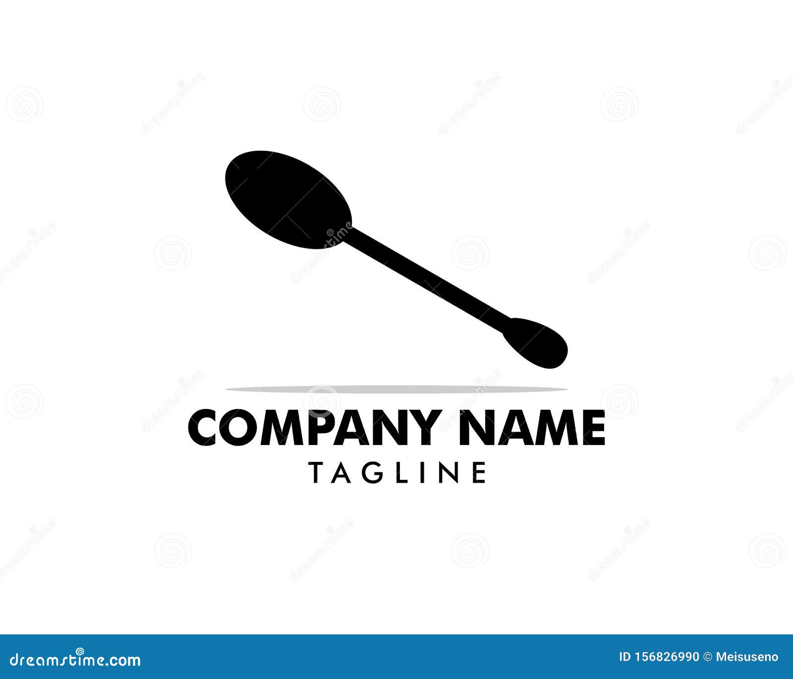 Spoon Icon Vector Logo Illustration Stock Vector - Illustration of ...