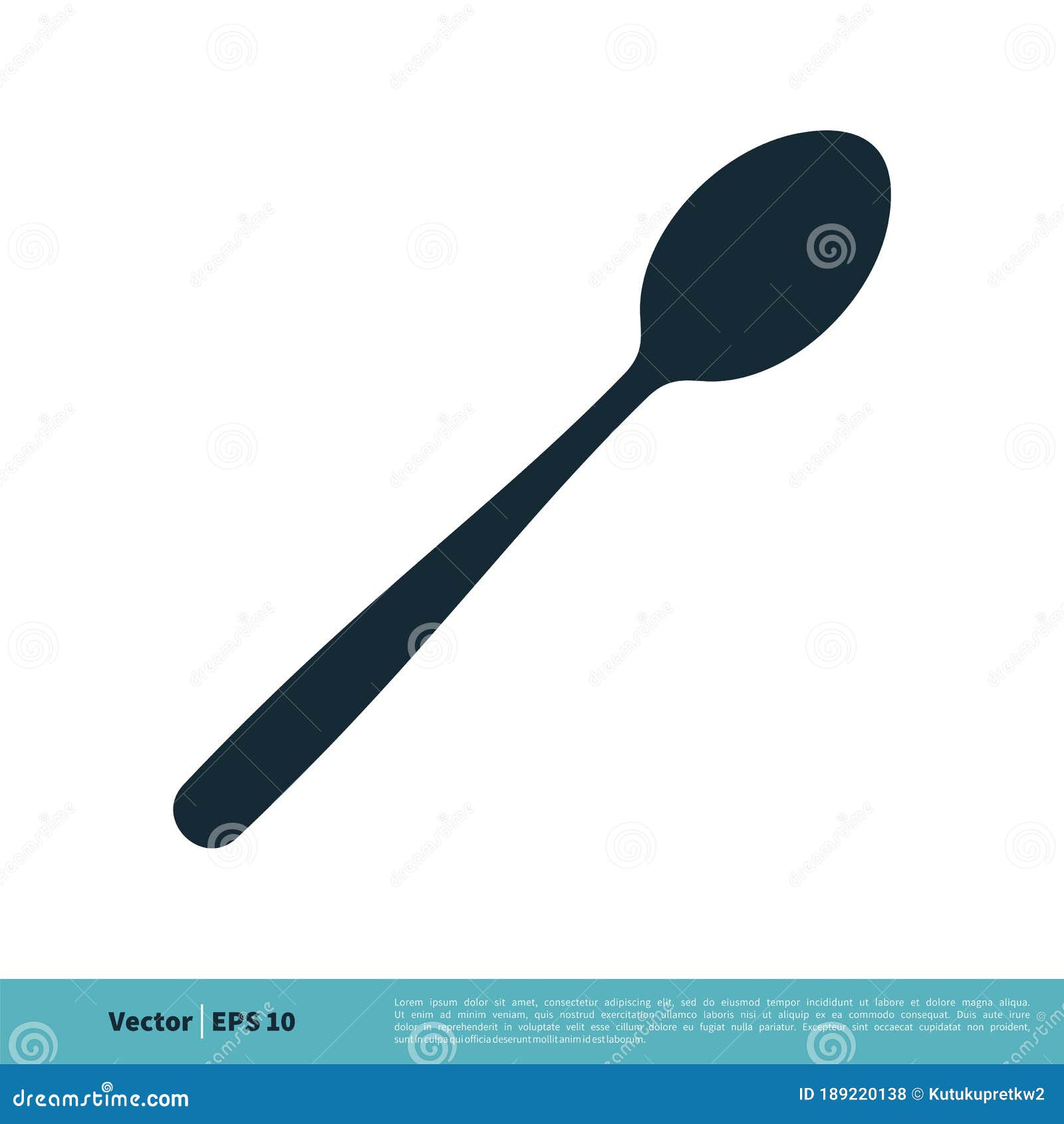 Spoon Icon Vector Logo Template Illustration Design. Vector EPS 10 ...