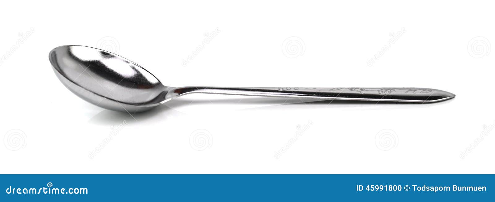 Spoon Isolated on White Background Stock Photo - Image of dining ...