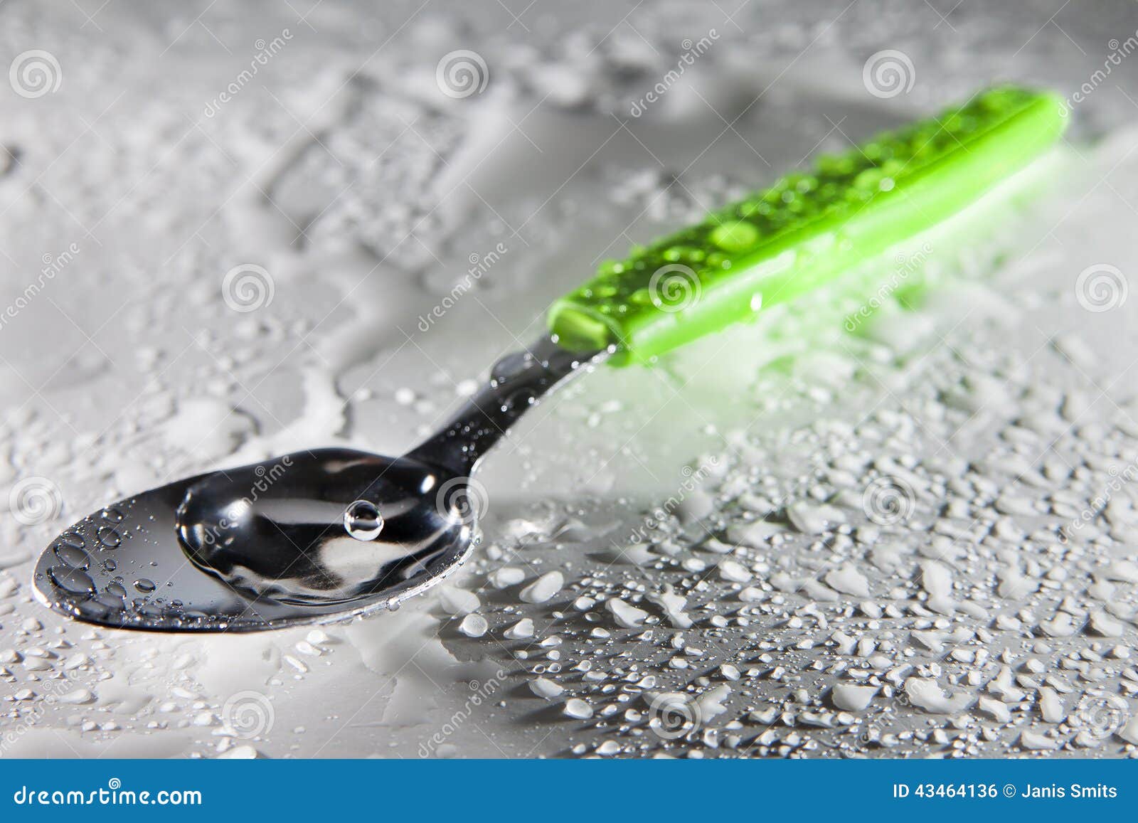 Spoon. stock photo. Image of fresh, drop, metal, splash - 43464136