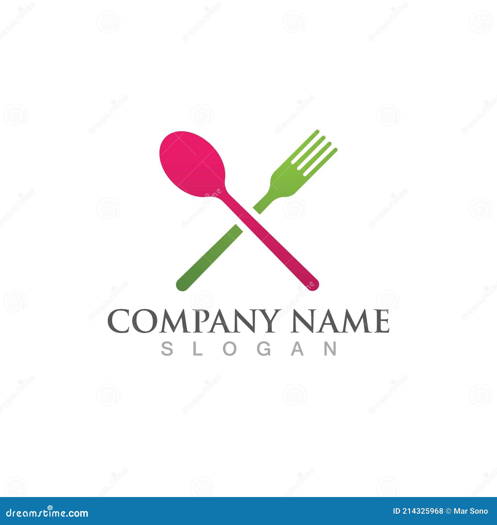 Spoon Logo Vector Illustration Template Stock Vector - Illustration of ...