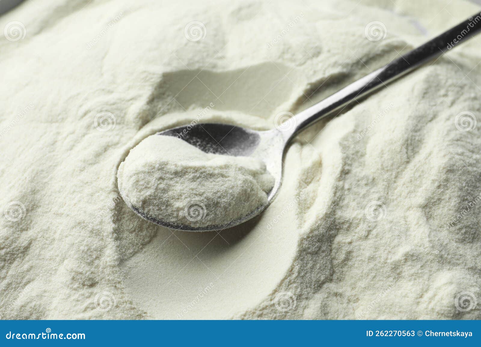 Spoon on Organic Agar-agar Powder, Closeup View Stock Image - Image of ...