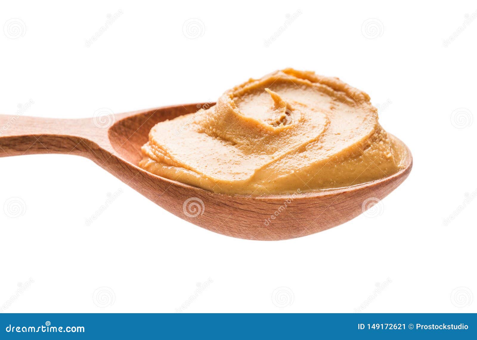 Spoon with peanut paste stock image. Image of natural - 149172621