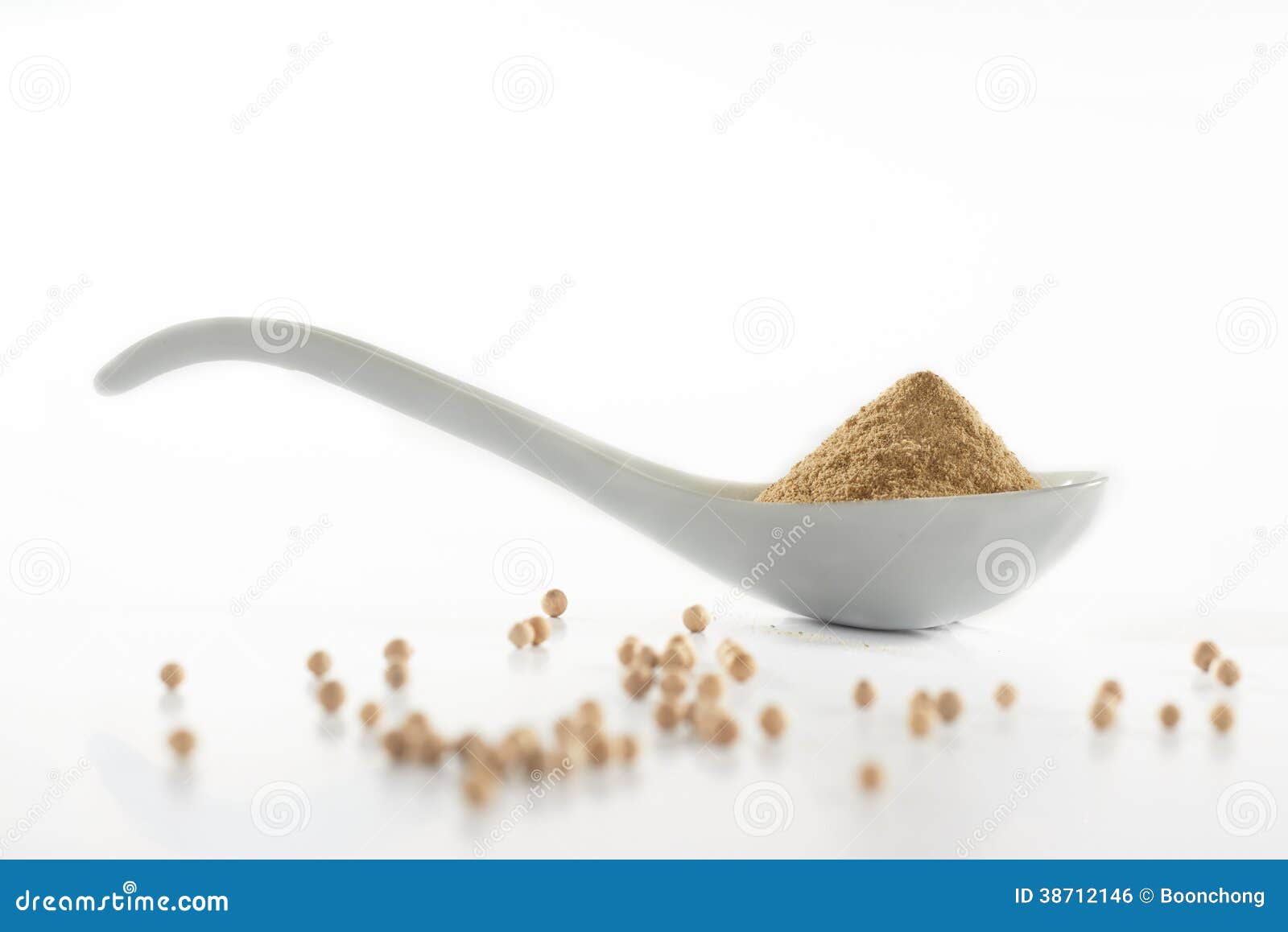 Red Pepper Powder Isolated On White Background, Top View. Heap Of Red ...