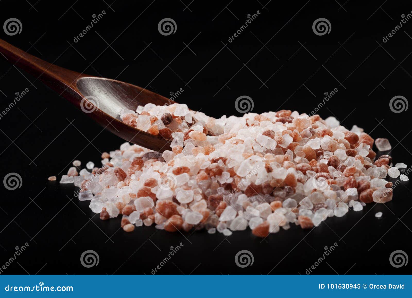 Spoon in Pile of Salt stock image. Image of himalayan - 101630945