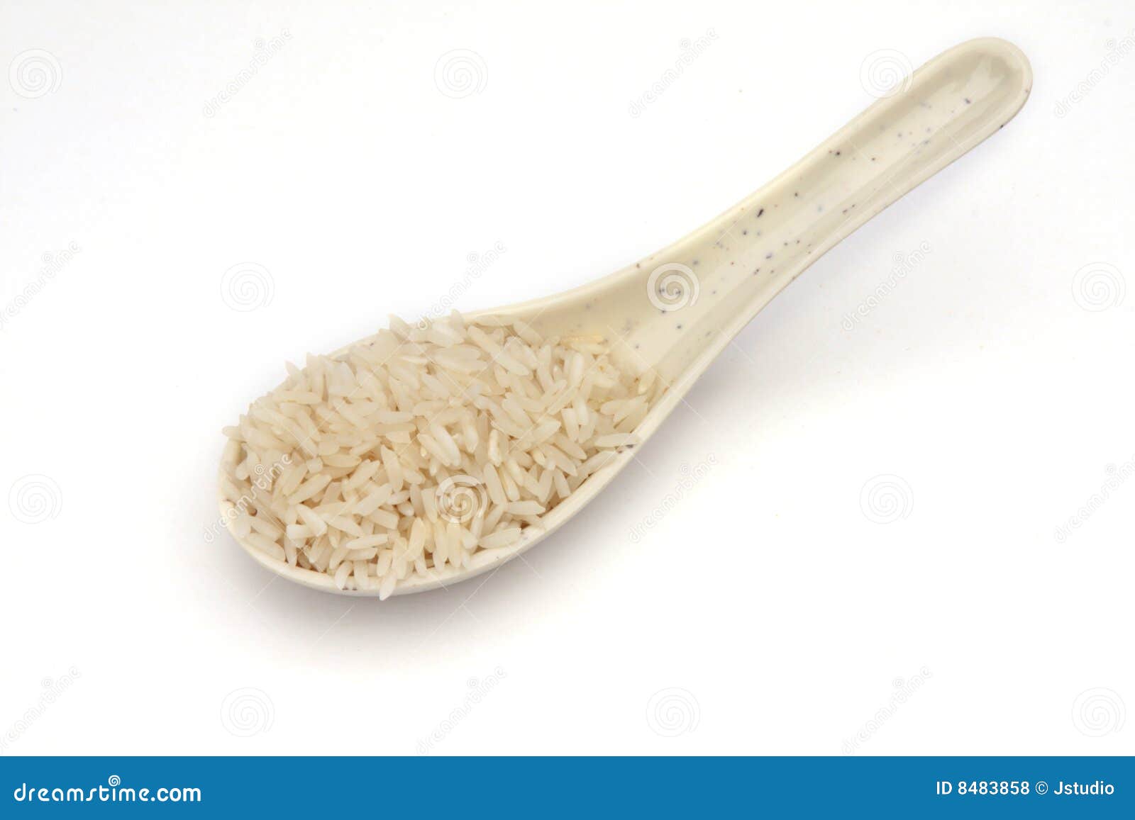 Spoon with rice stock photo. Image of eating, cerial, japanese - 8483858