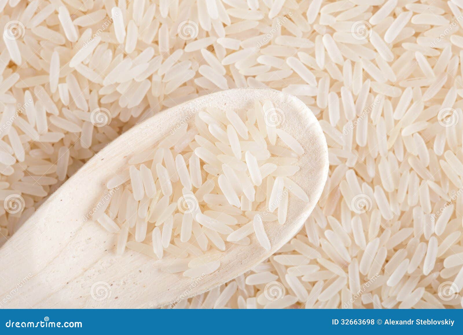 Spoon with rice stock photo. Image of nature, ingredient - 32663698