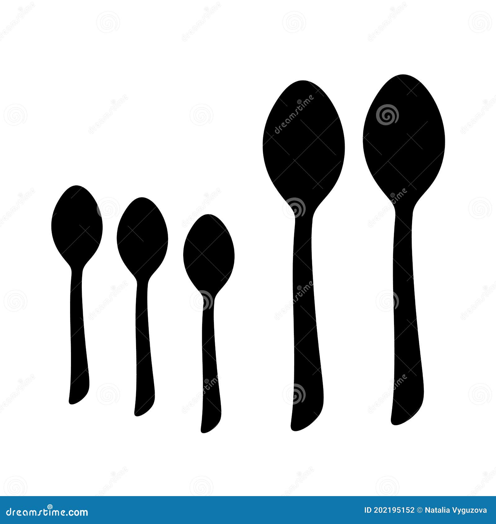 Spoon for Serving the Table. Vector Image Stock Vector - Illustration ...