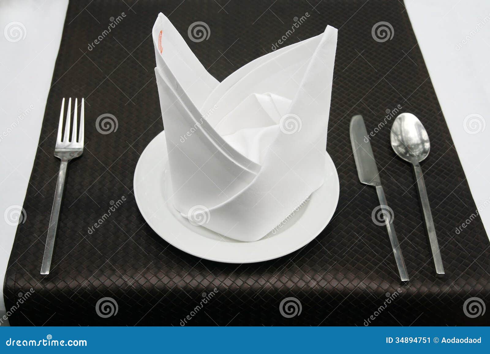 Spoon set in restaurant stock image. Image of dine, decor - 34894751