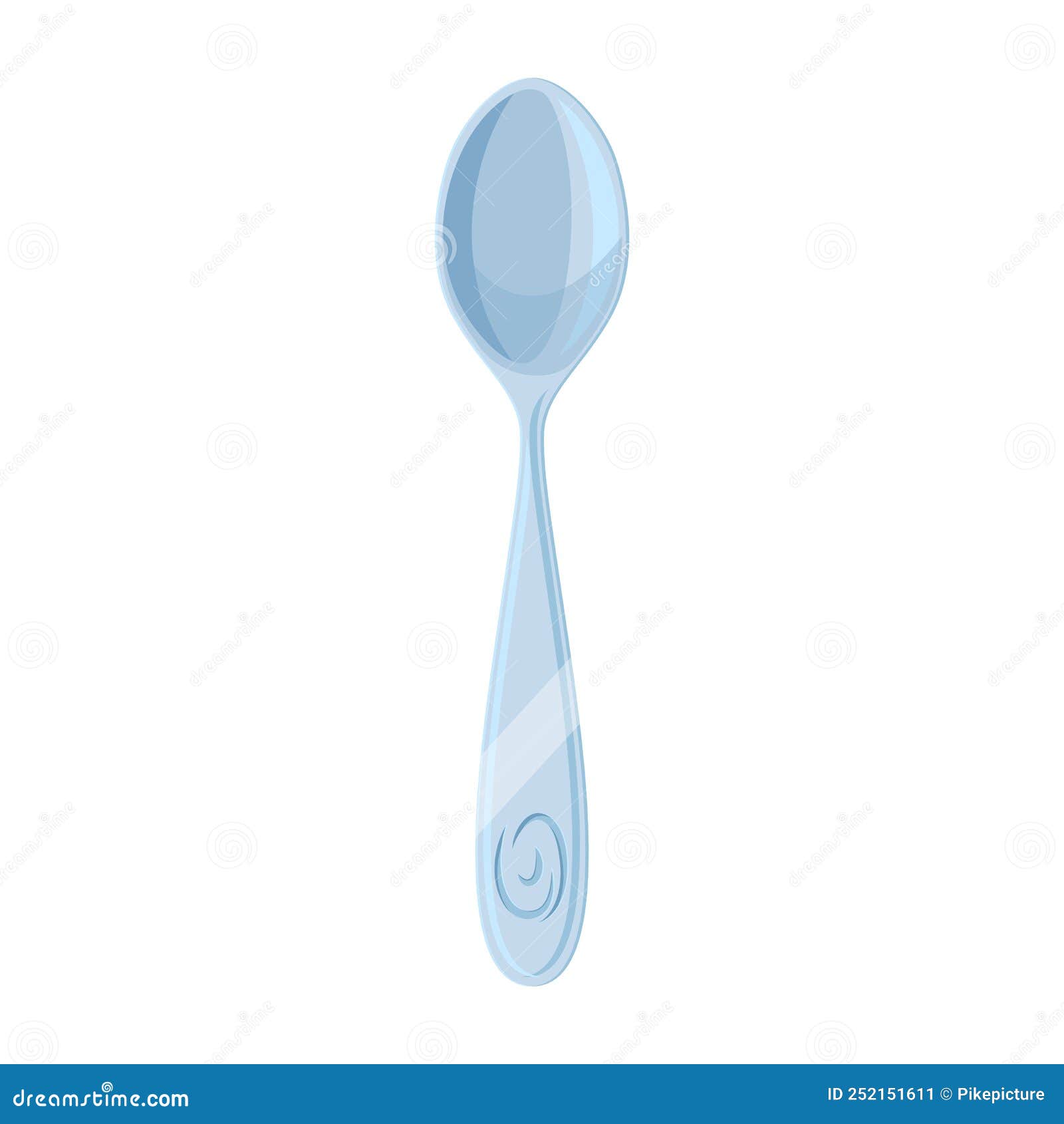 Spoon Silver Cartoon Vector Illustration Stock Illustration ...
