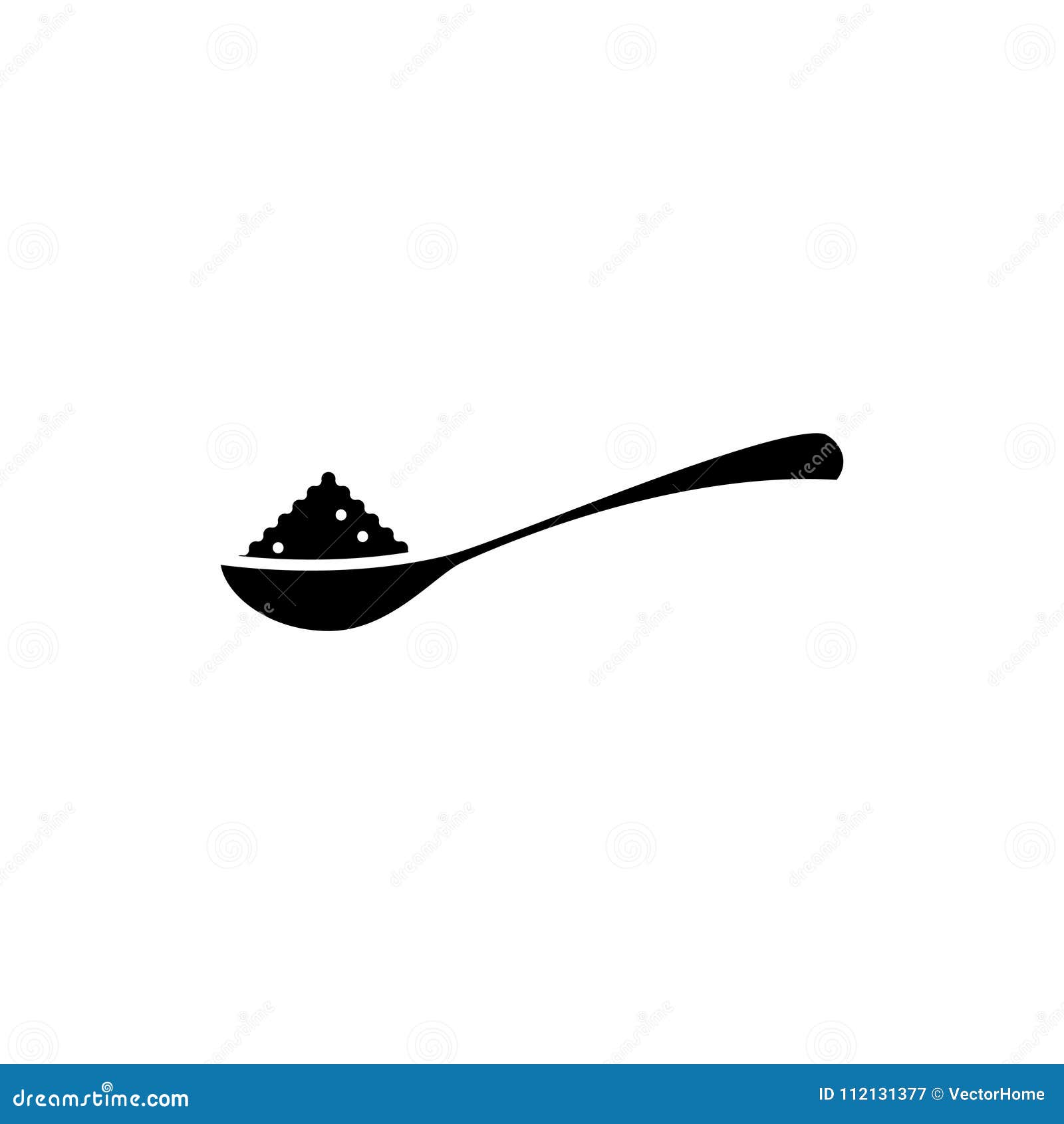 Spoon Sugar Icon, Vector Illustration Stock Vector - Illustration of ...