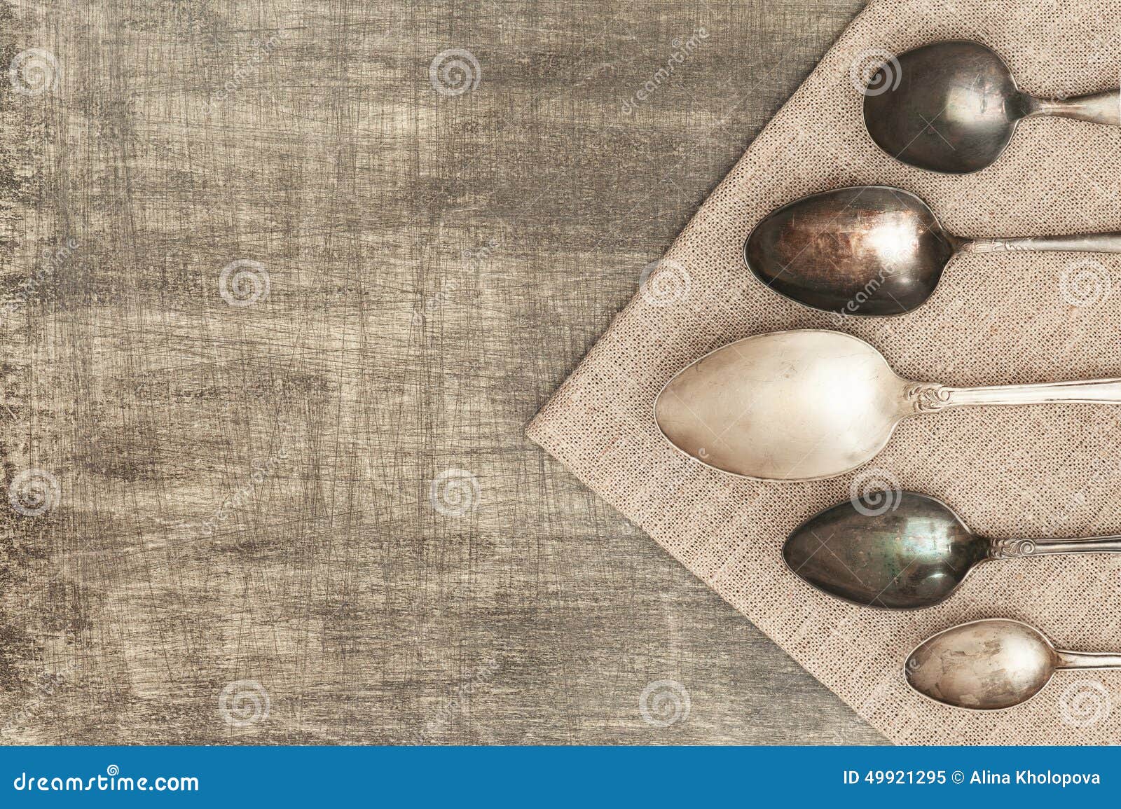 Spoon on the table stock image. Image of table, kitchen - 49921295